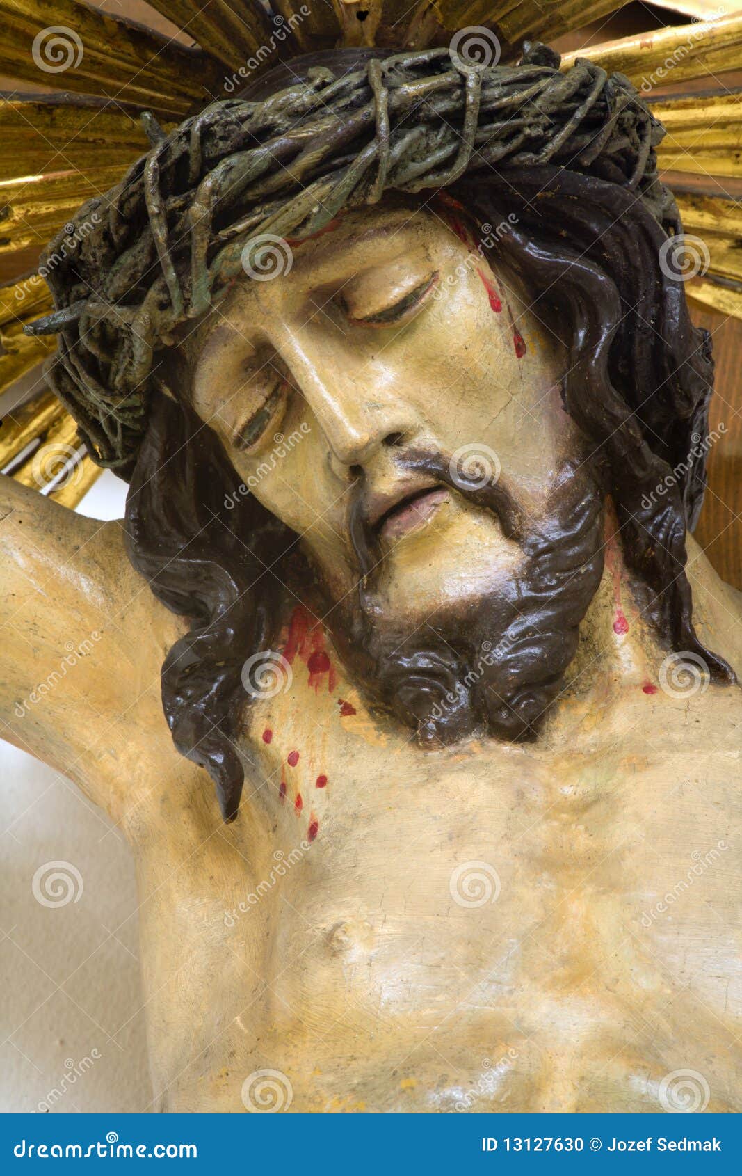 Head of Christ on the Cross Stock Photo - Image of faith, mediator ...