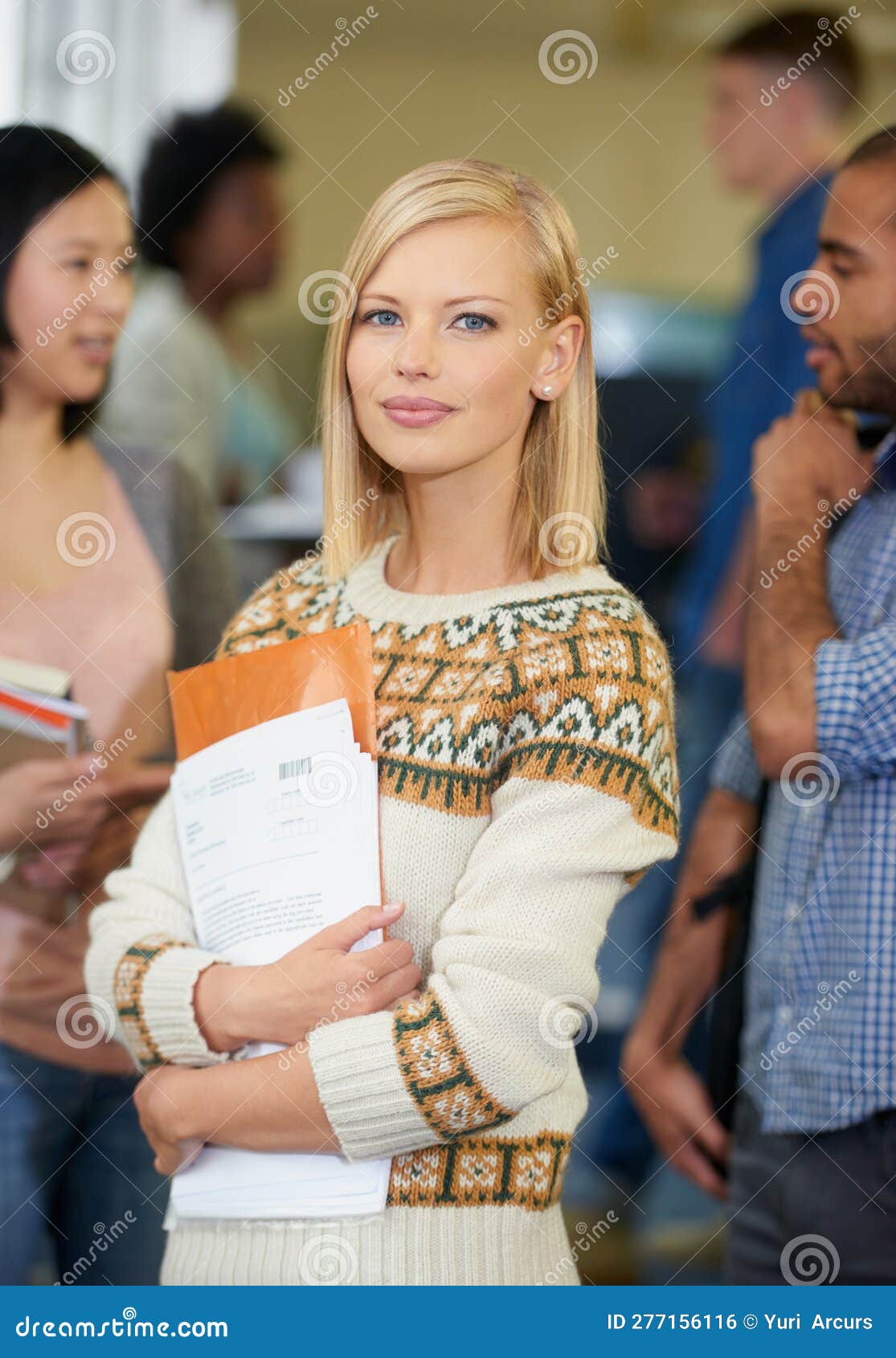 Head of the Class. Portrait of an Attractive University Student ...
