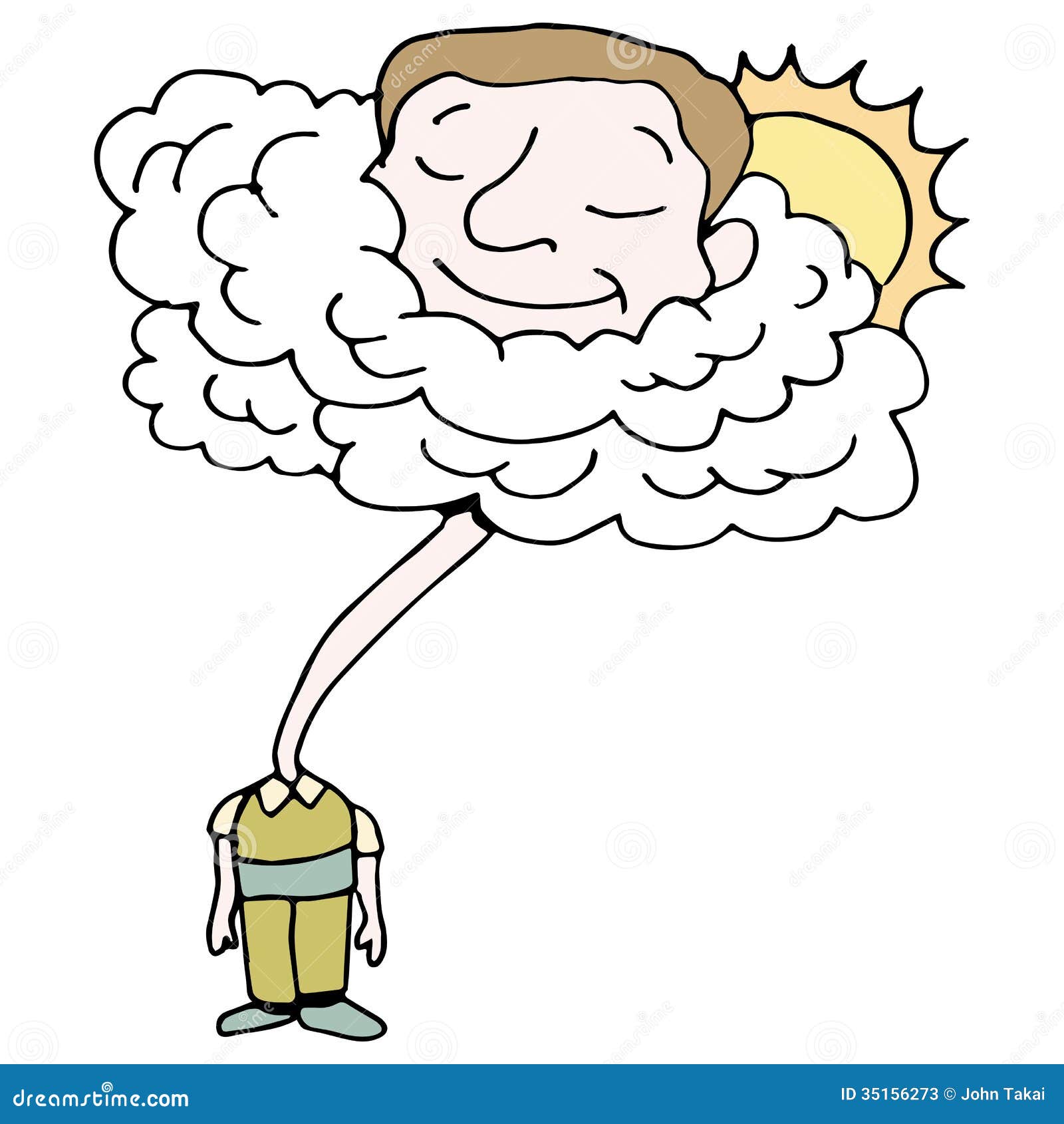 Head in Clouds stock vector. Illustration of clouds, euphoric - 35156273 Head in Clouds stock vector. Illustration of clouds, euphoric - 35156273