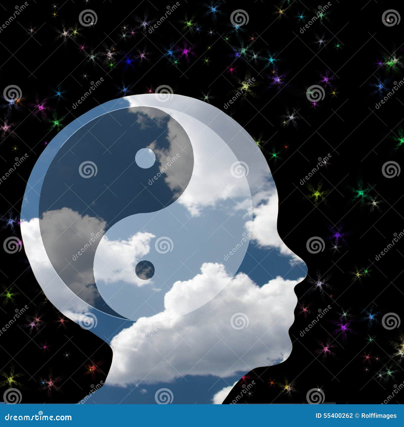 Yin Yang Head Confusion Stress Brain Balance Harmony Problems Mind ...