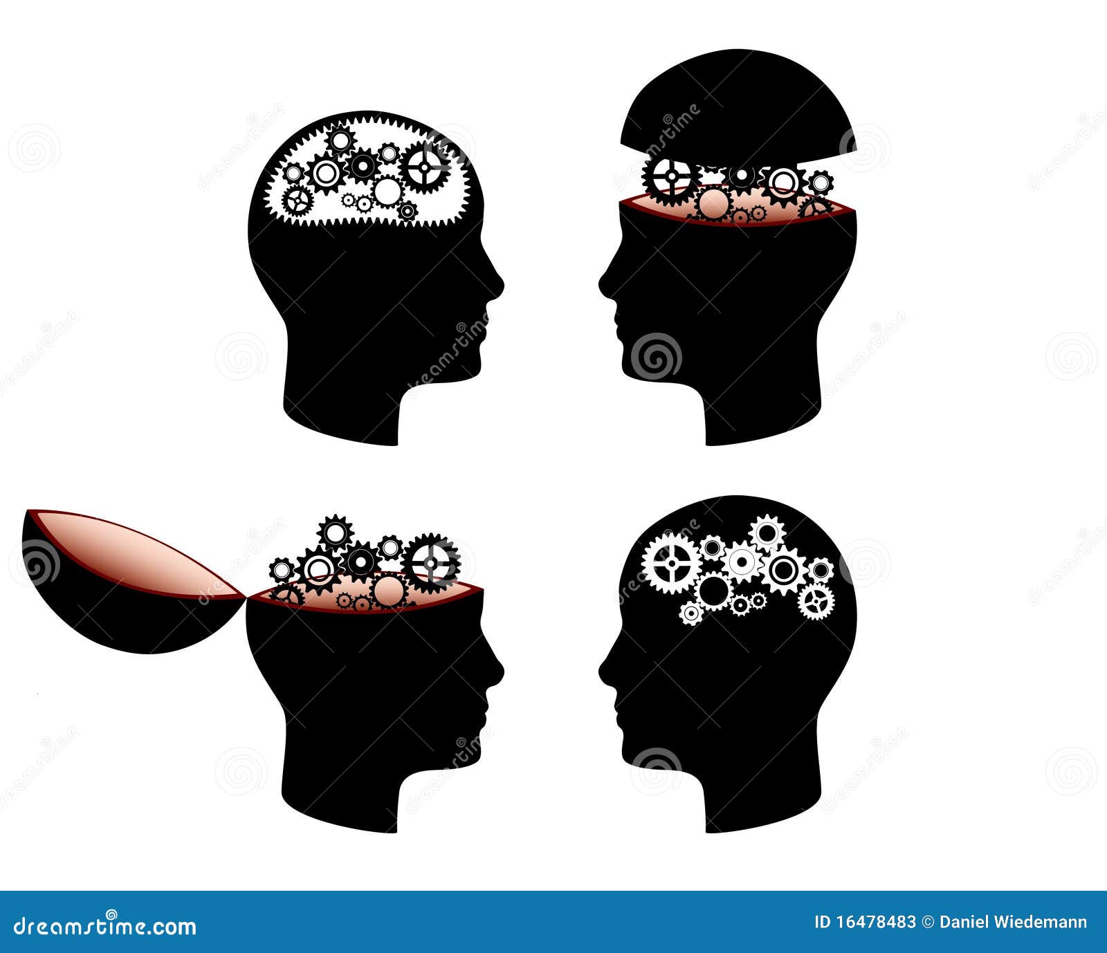 Head Cogs stock vector. Illustration of mental, engineer - 16478483