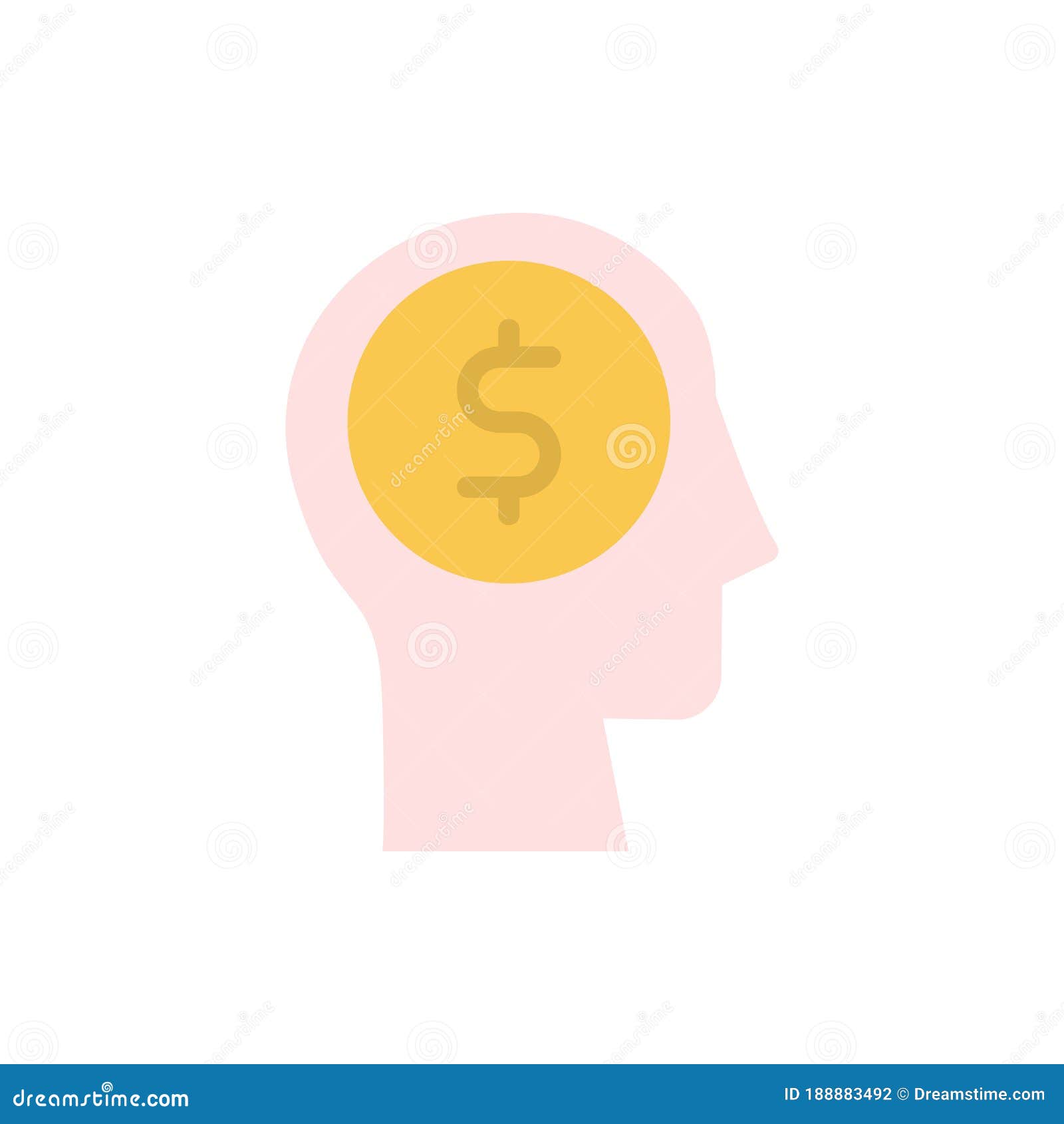 Coin Brain Smart Analyst Logo Design Vector Illustration ...