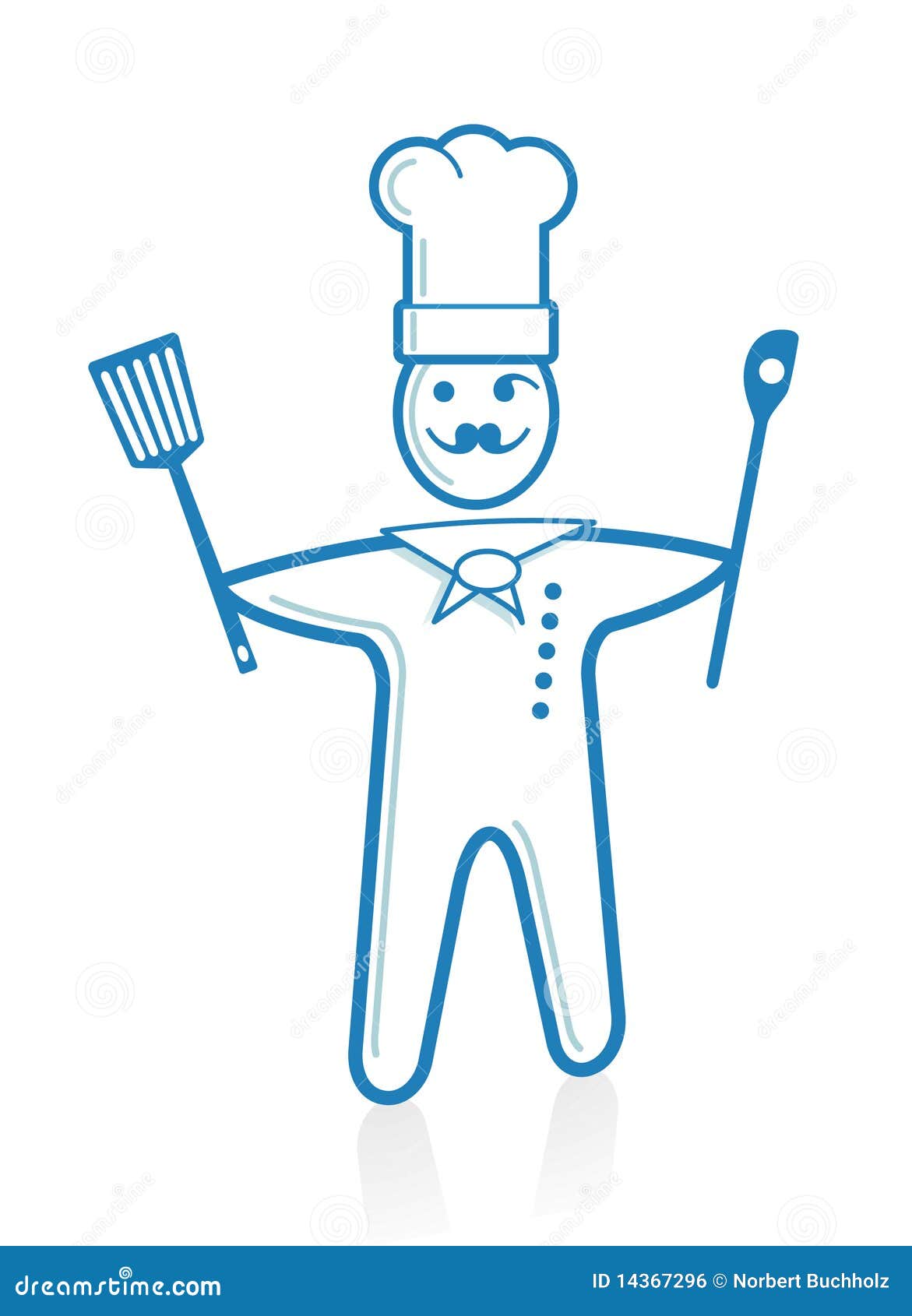 Head cook stock vector. Illustration of food, smile, preparation - 14367296