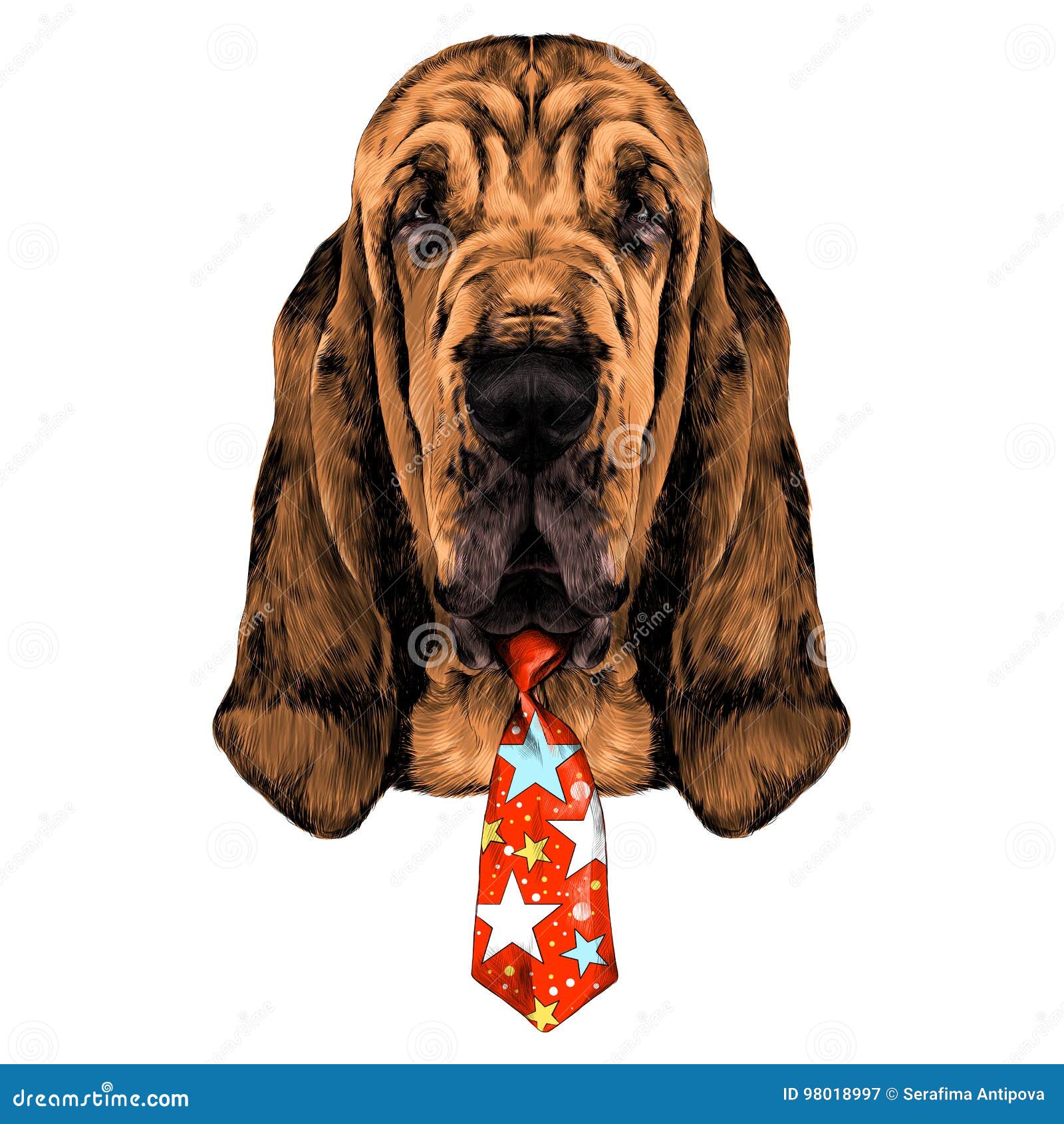 Bloodhound Dog Vector Eps Hand Drawn Crafteroks Svg Free, Free Svg File ...