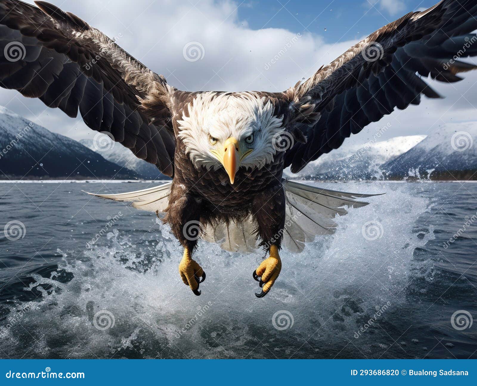 Head on eagle stock illustration. Illustration of animal - 293686820