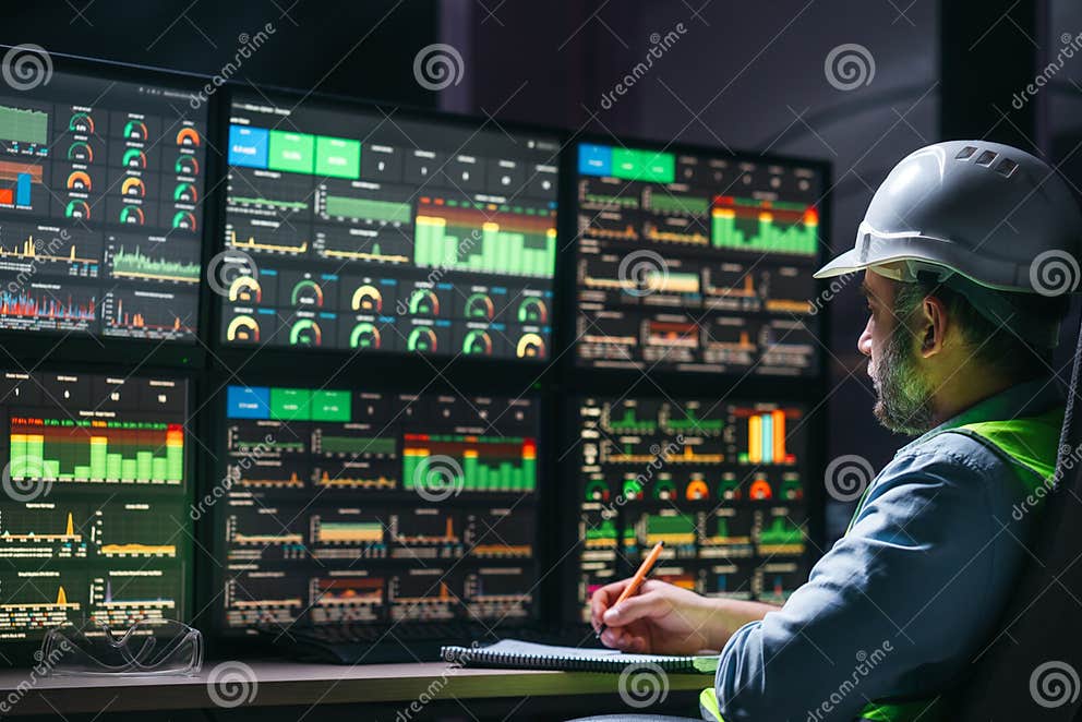 Head Engineer Following the Factory Process Using Industry 4.0 ...
