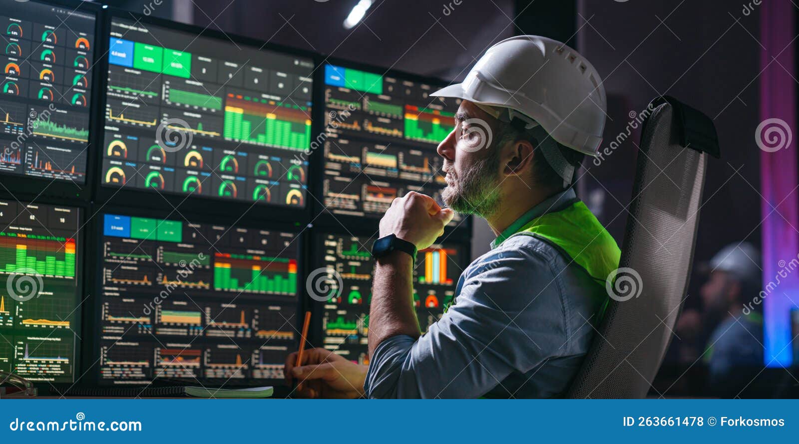 Head Engineer Following the Factory Process Using Industry 4.0 ...