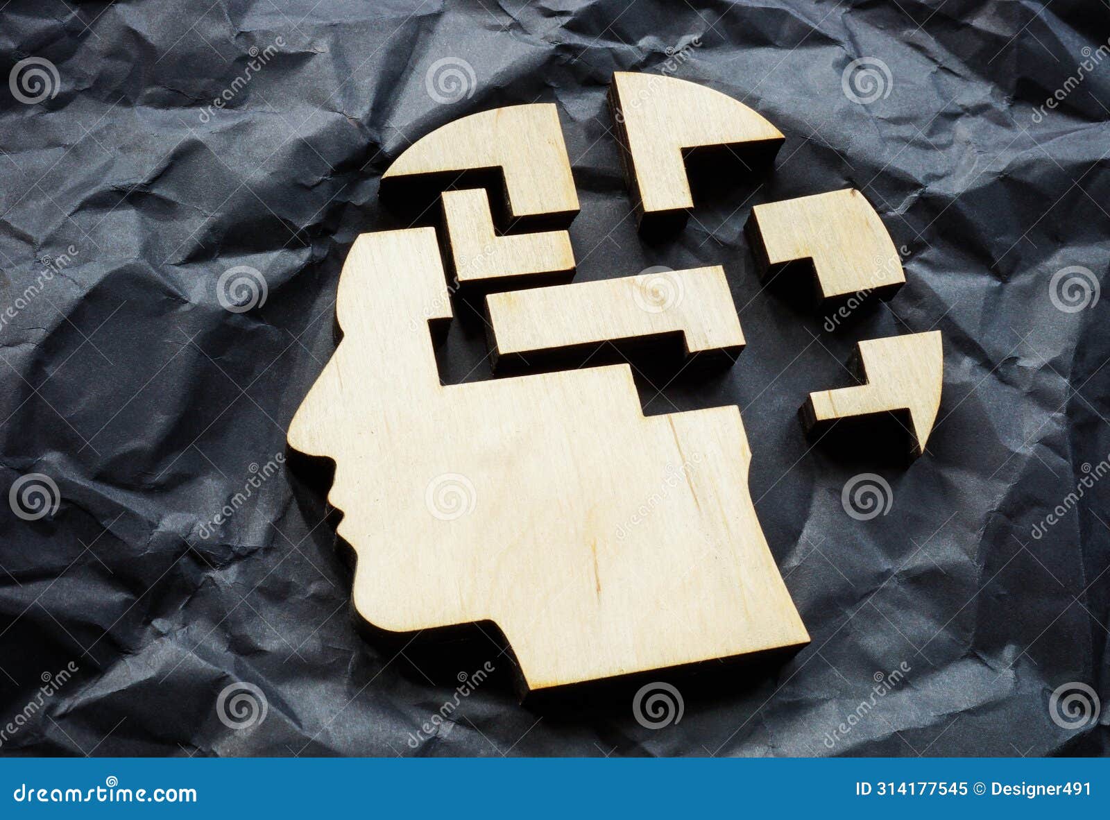 The Head Falls Apart into Puzzle Pieces. Mental Illness or Memory ...