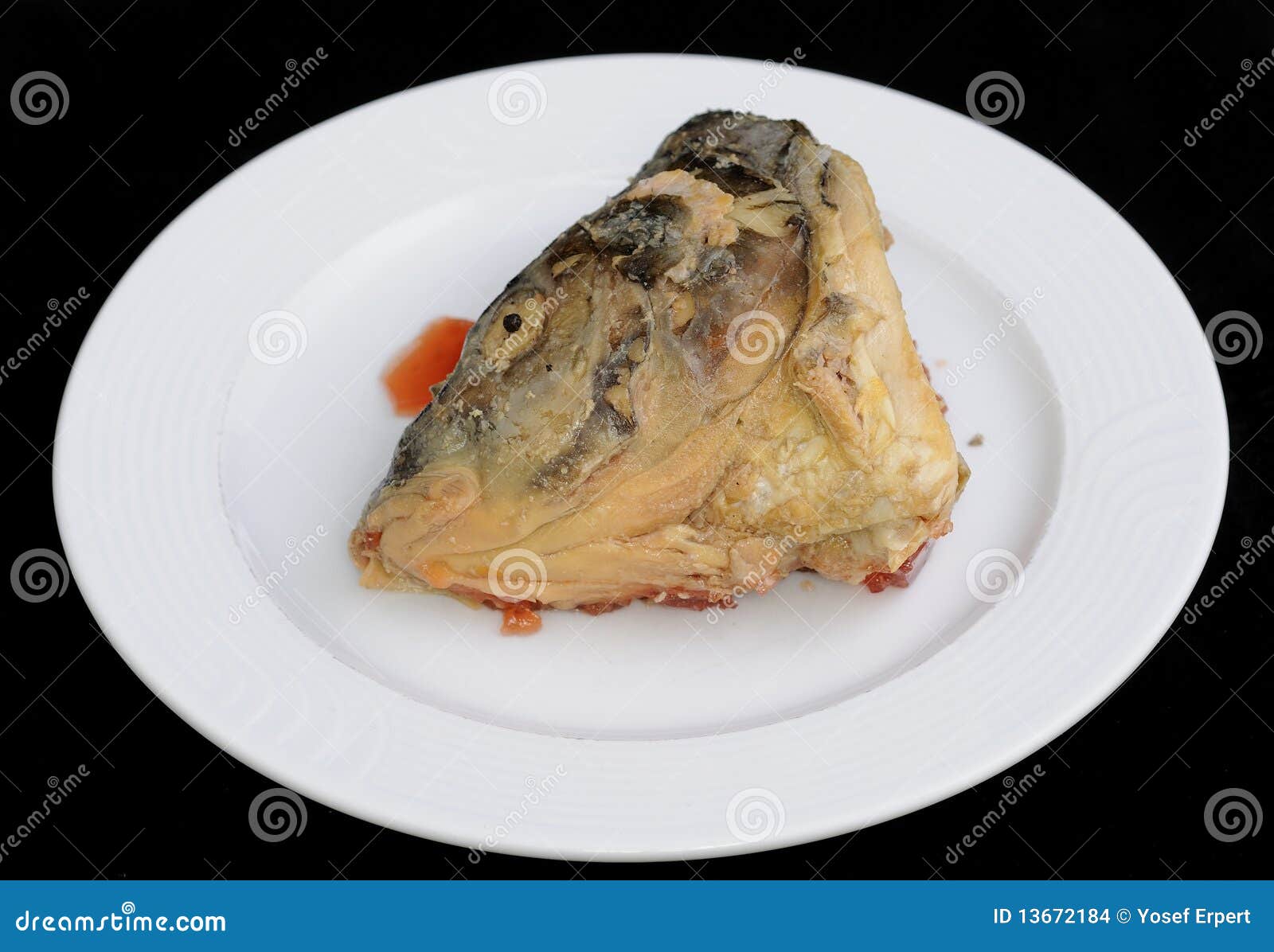 Head of fish stuffed stock photo. Image of carp, holiday - 13672184