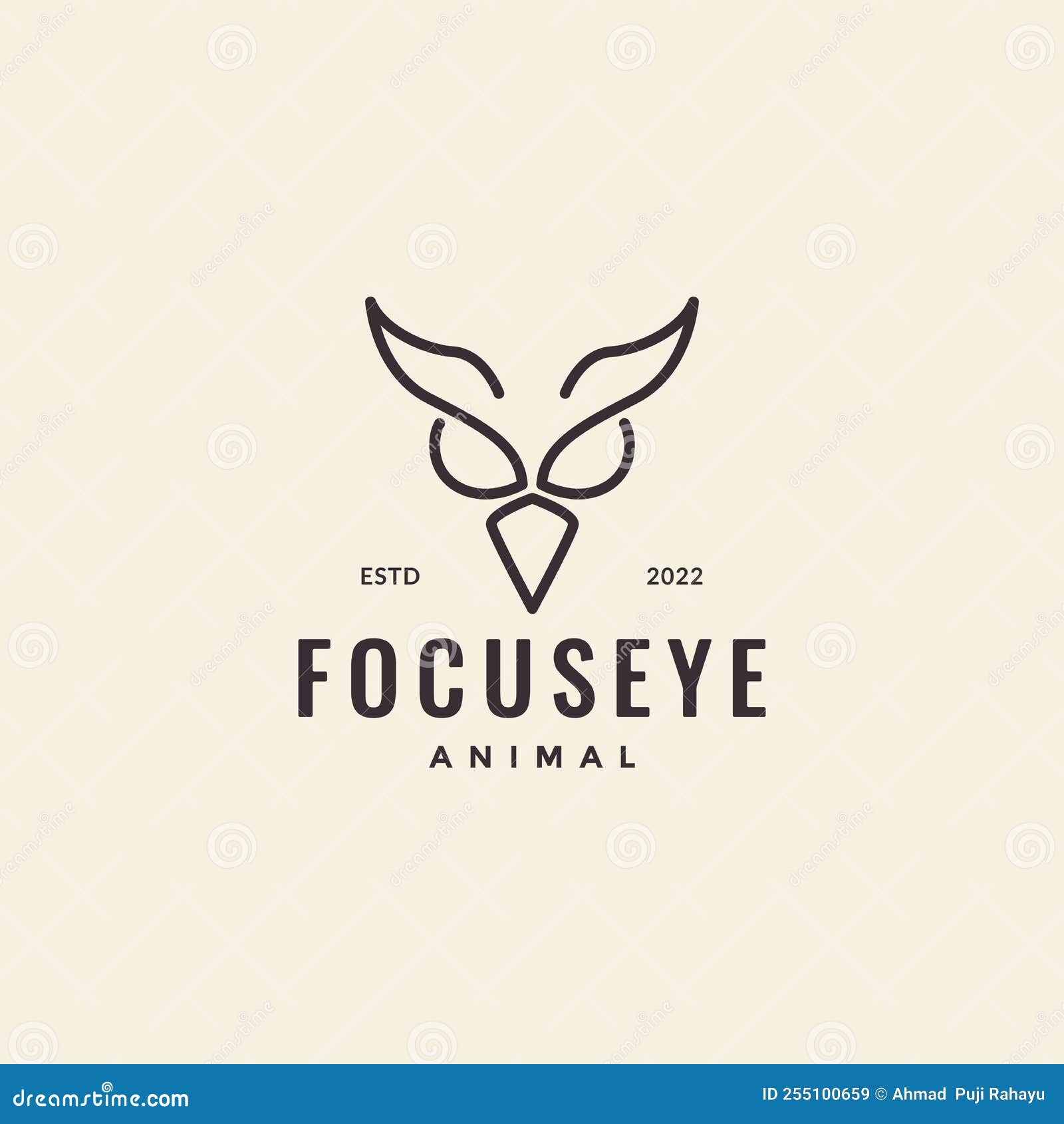 Head Focus Eye Owl Bird Hipster Logo Design Stock Vector - Illustration ...