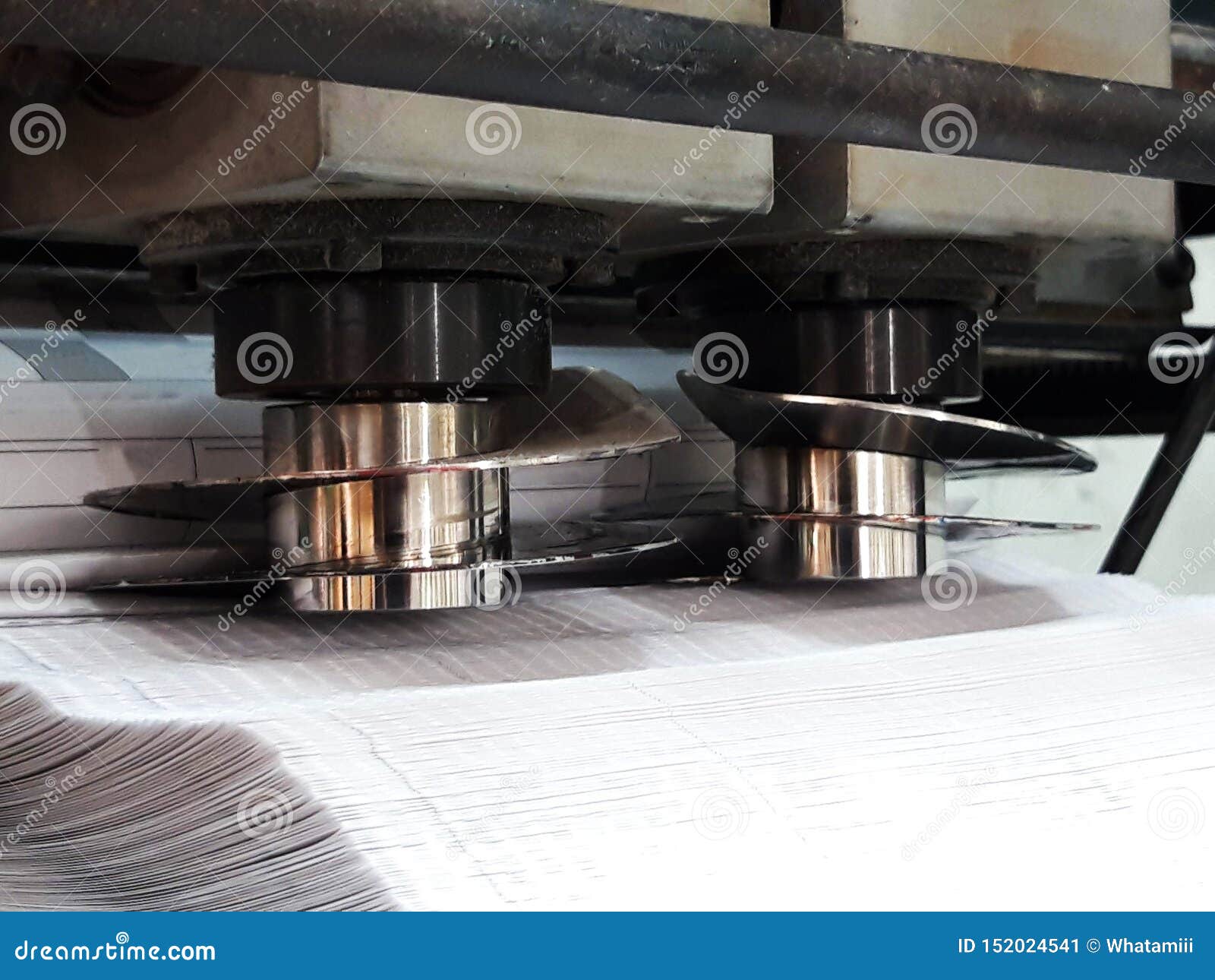 Head of Folding Machine in Computer Printing Form Machine Stock Image ...