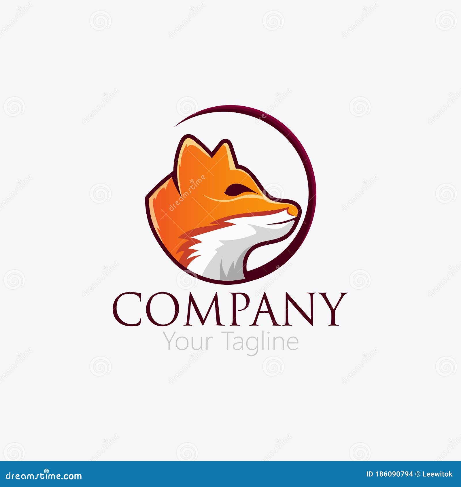 Head Fox Logo Design Mascot Vector Stock Vector - Illustration of foxy ...