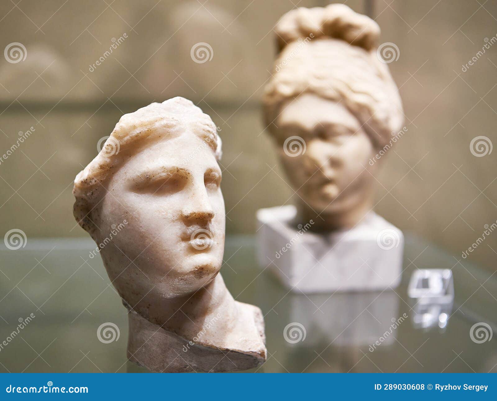 Head Fragments of Ancient Statues Stock Photo - Image of fragment ...