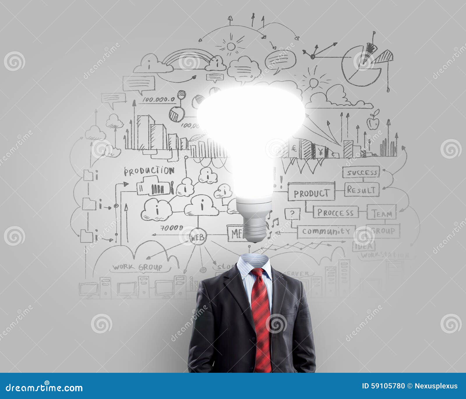 Head full of ideas stock photo. Image of draw, professional - 59105780