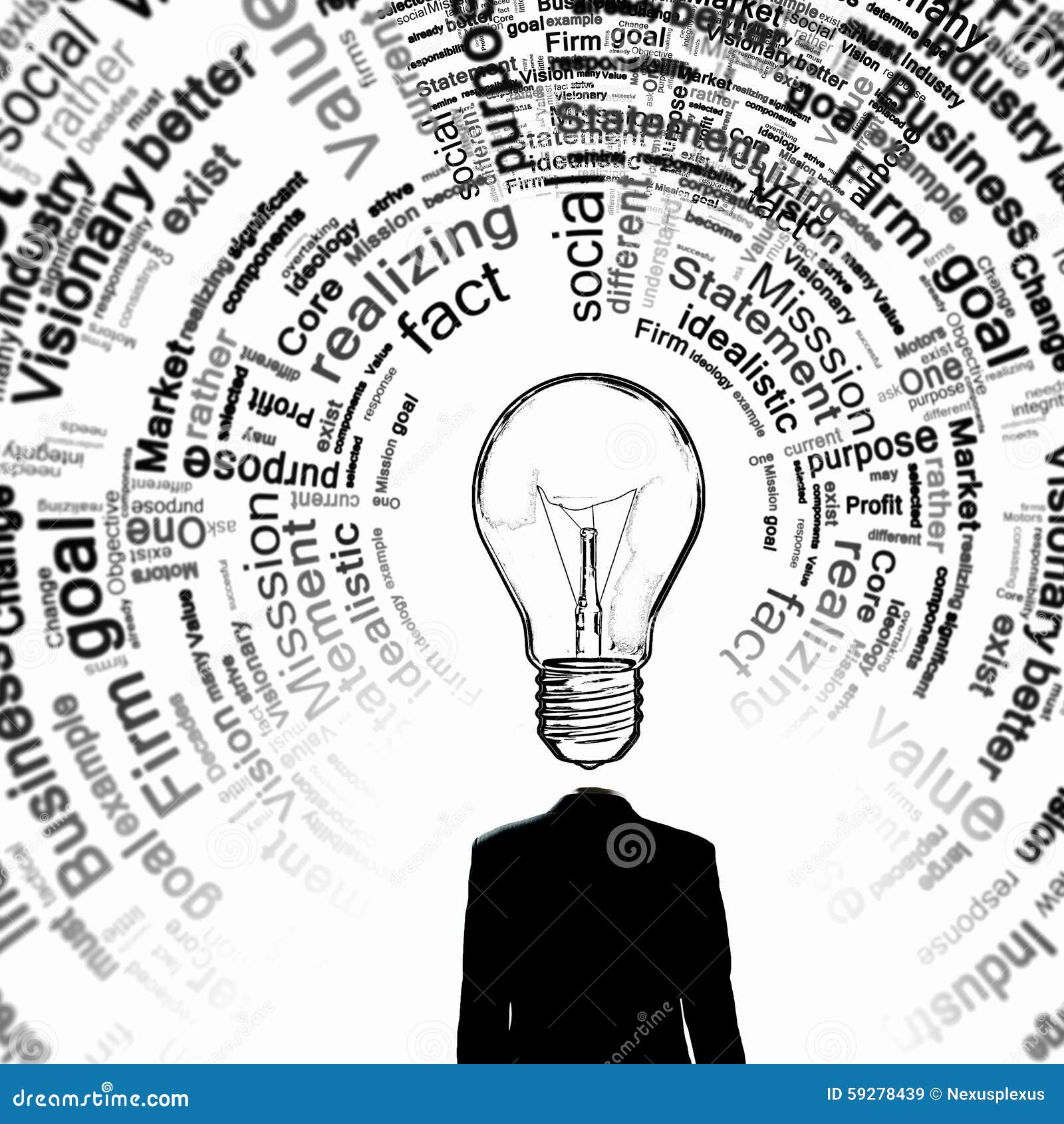 Head full of ideas stock illustration. Illustration of plan - 59278439