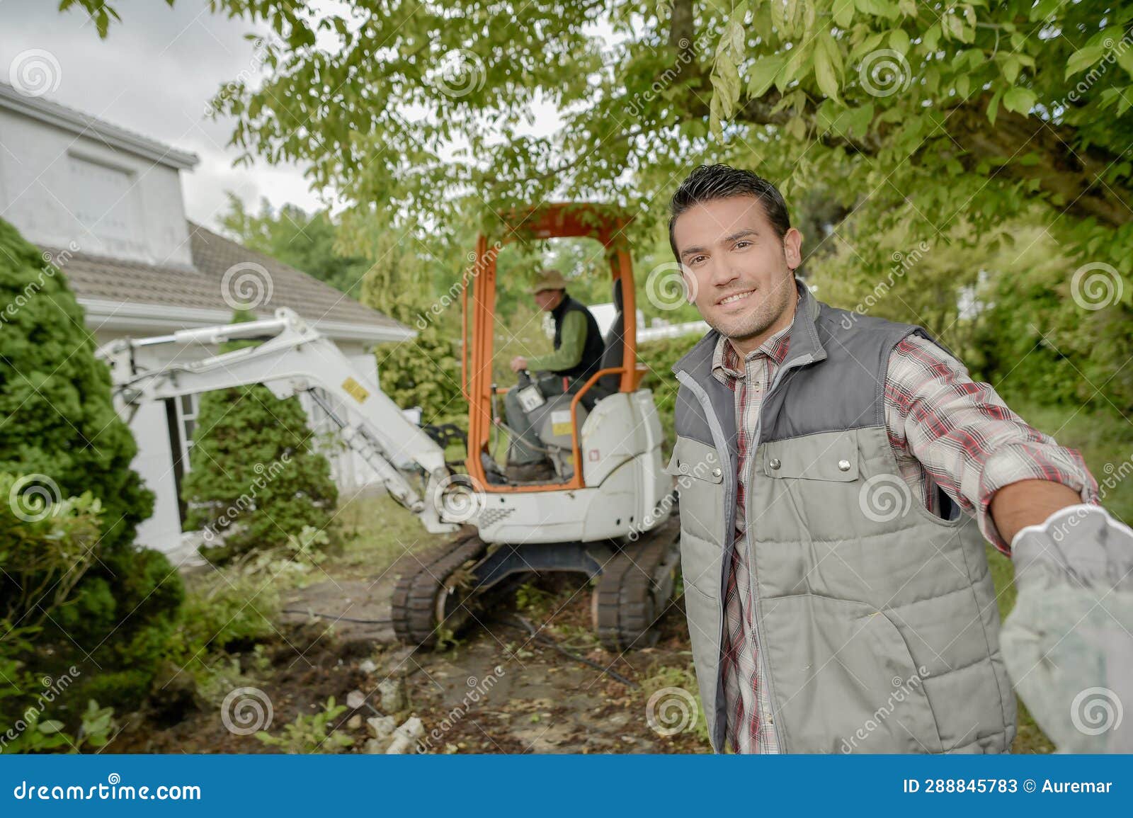 Head Gardener Working Outdoors Stock Image - Image of digging, drive ...