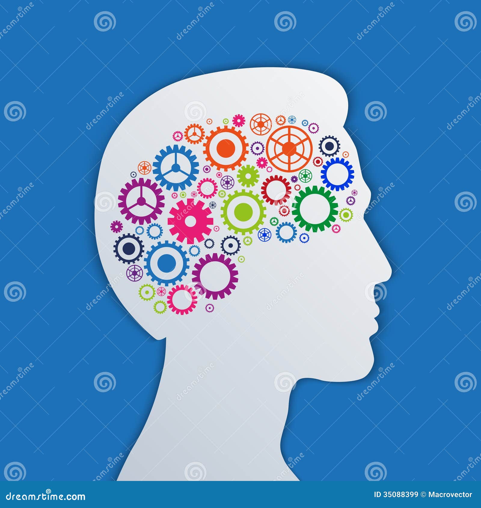 Head gears stock vector. Illustration of concept, solution - 35088399