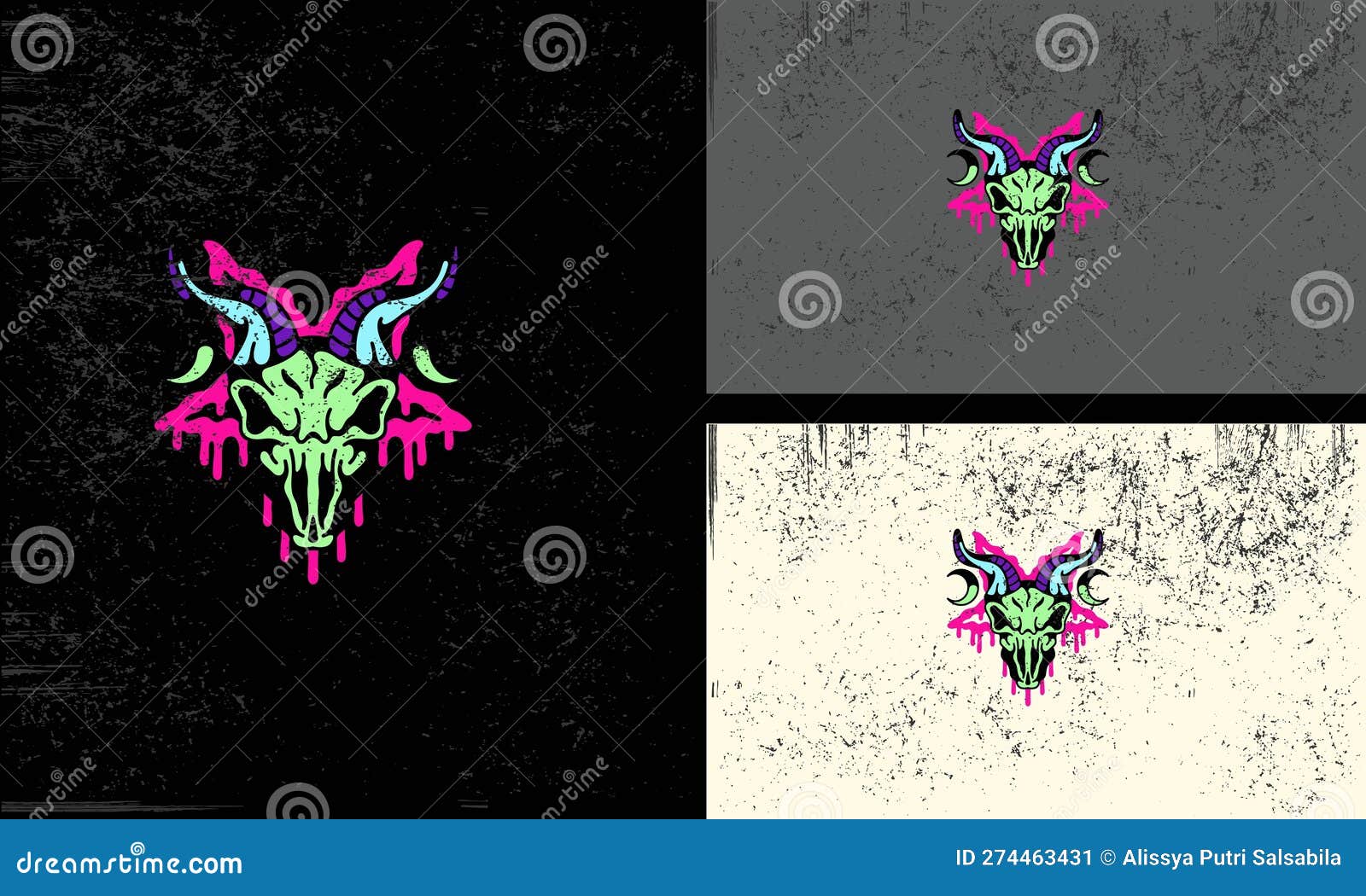 Head Goat with Horn Vector Mascot Design Stock Vector - Illustration of ...