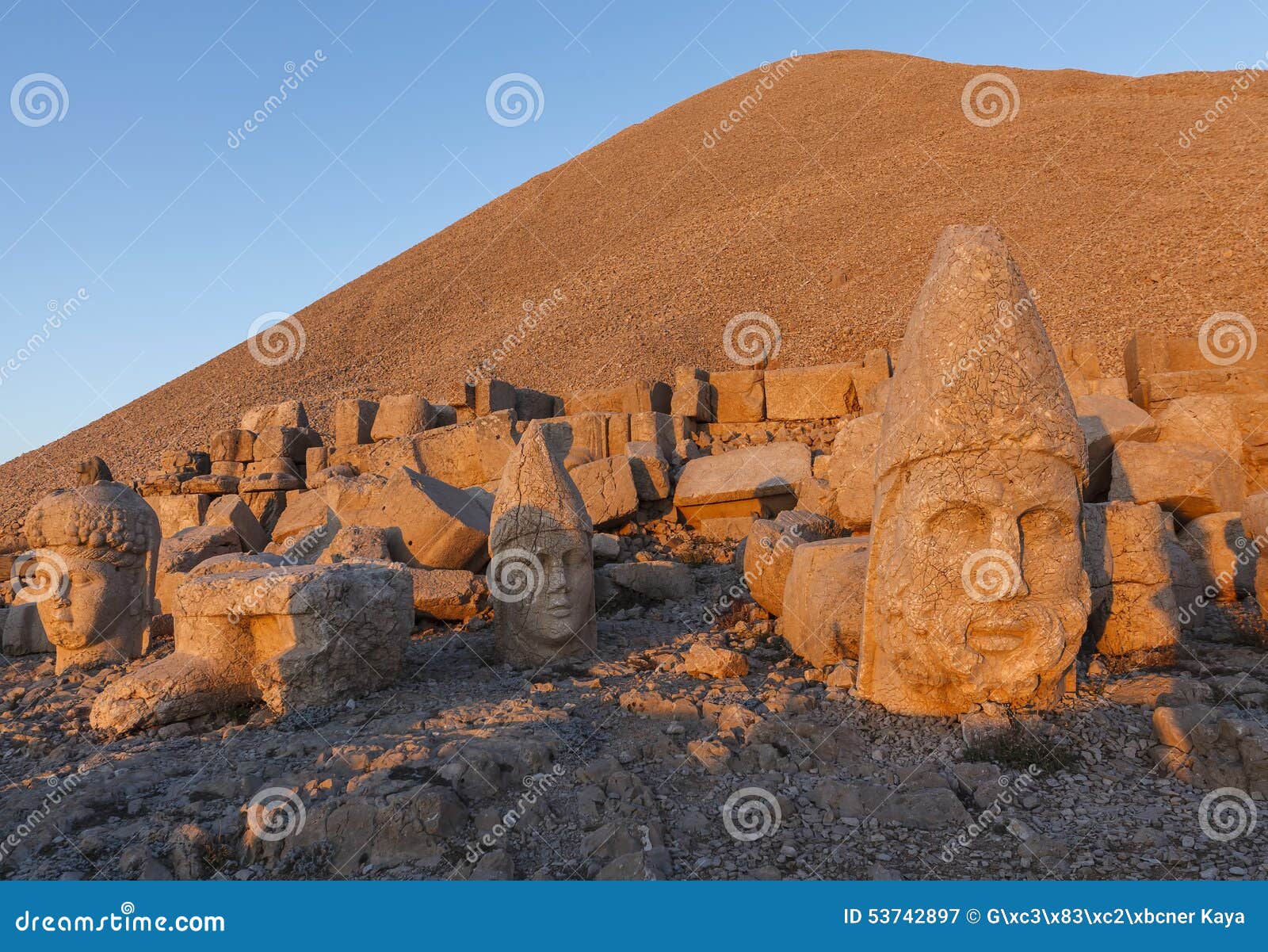 Head of Goddess of Commagene (Tyche) Stock Image - Image of armenian ...