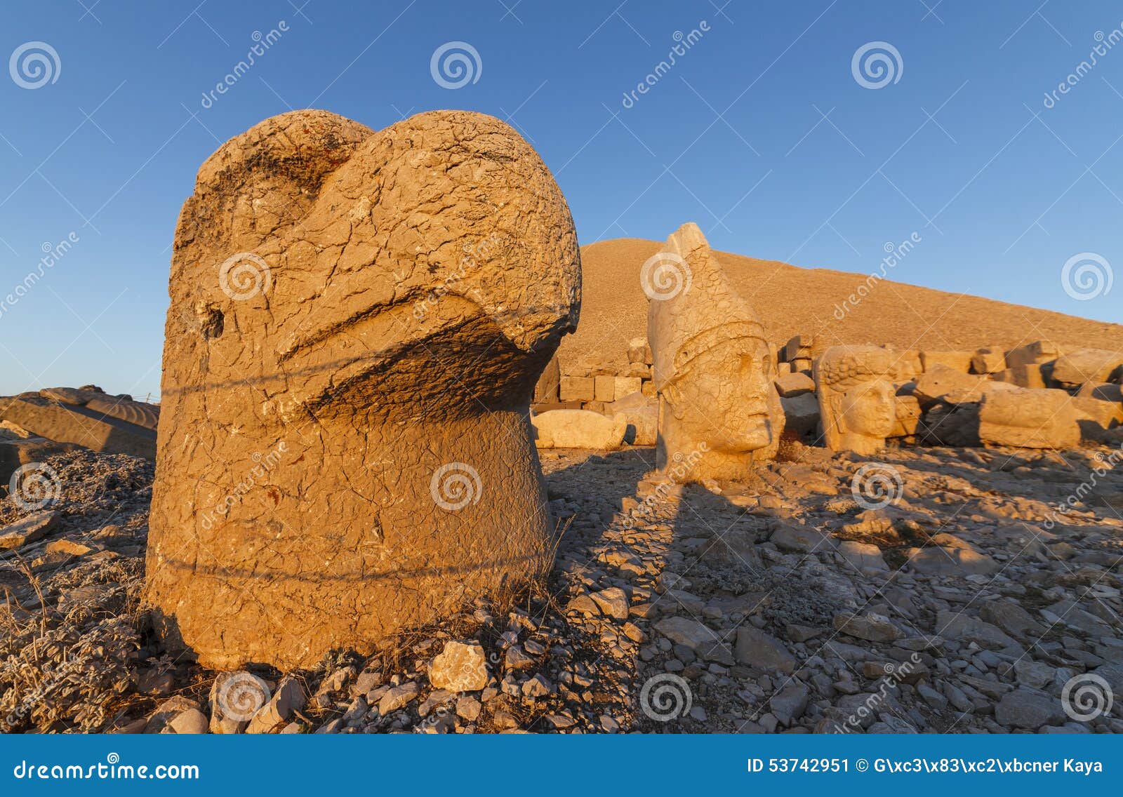 Head of Goddess of Commagene (Tyche) Stock Image - Image of armenian ...