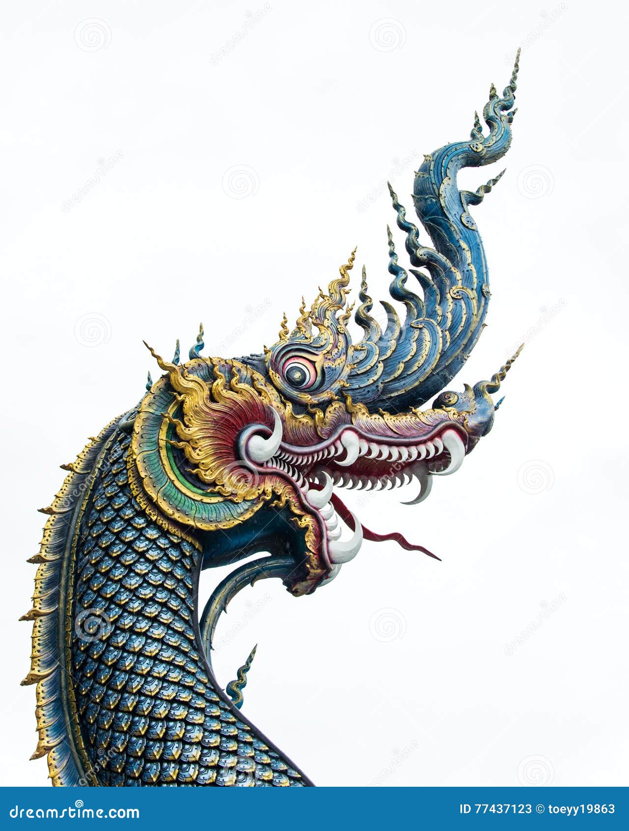 Golden Naga Scale For Pattern And Background Stock Photography ...