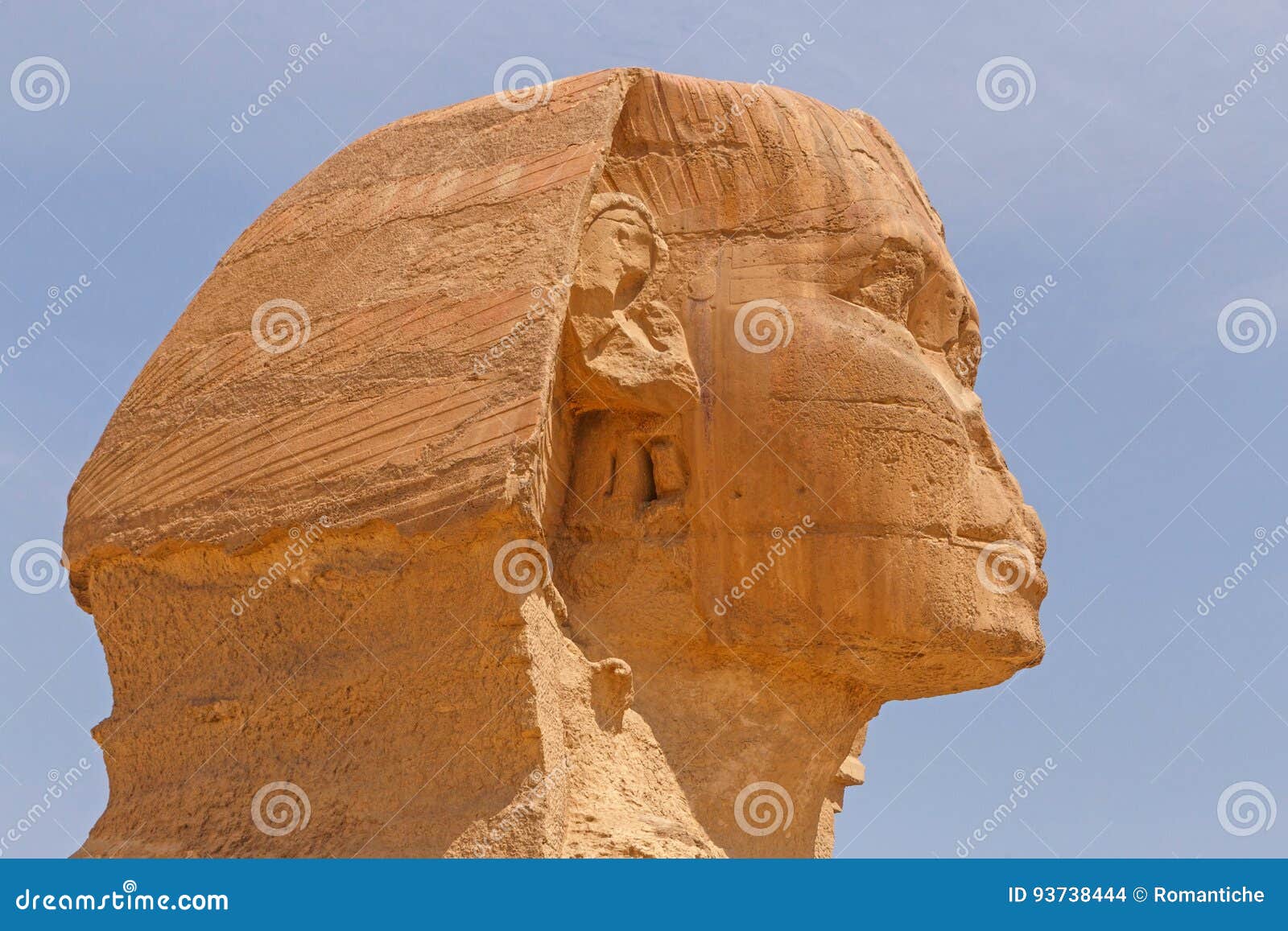 Head of Great Sphinx stock photo. Image of great, ancient - 93738444