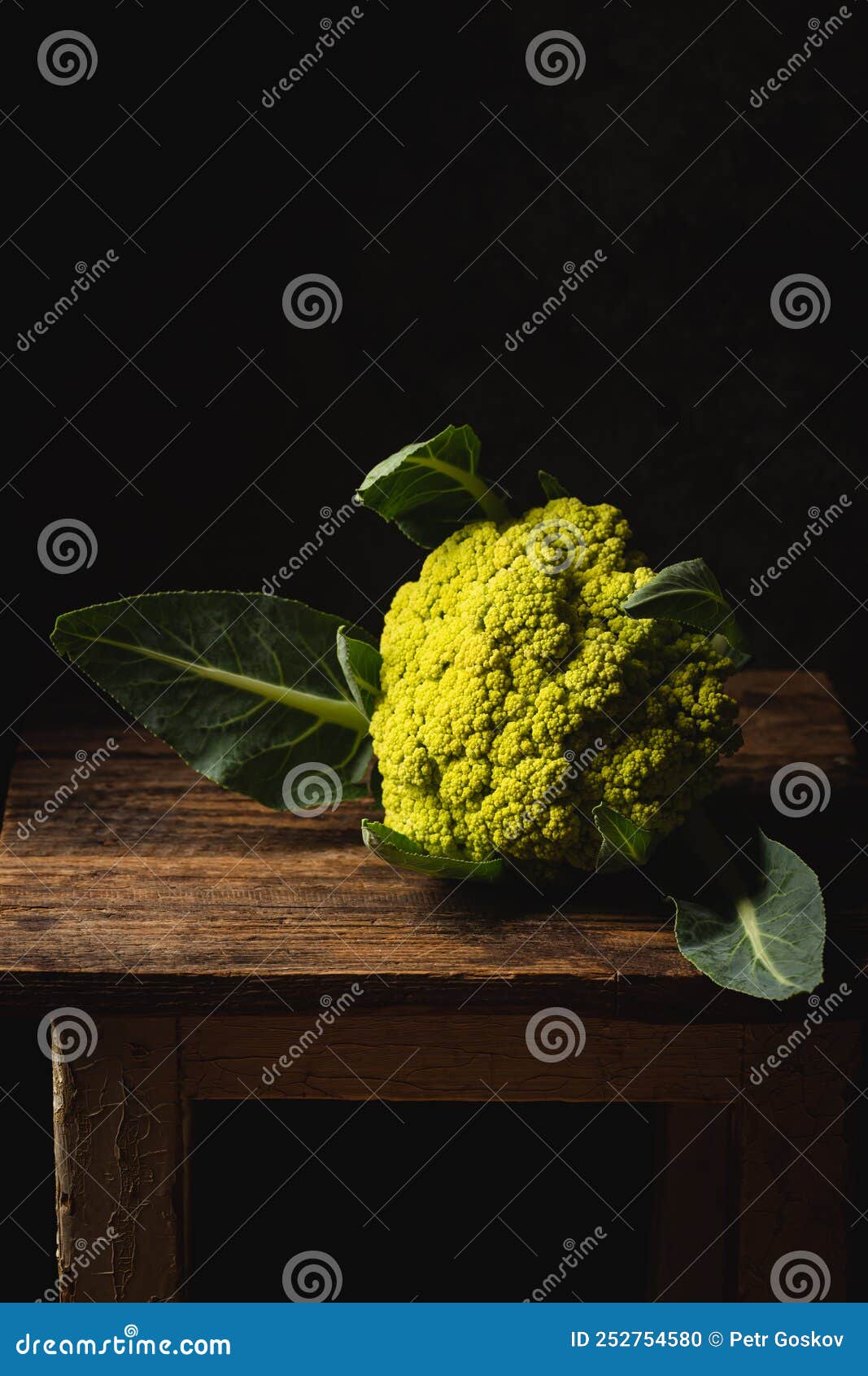 Head of Green Color Cauliflower Stock Photo - Image of crop, plant ...