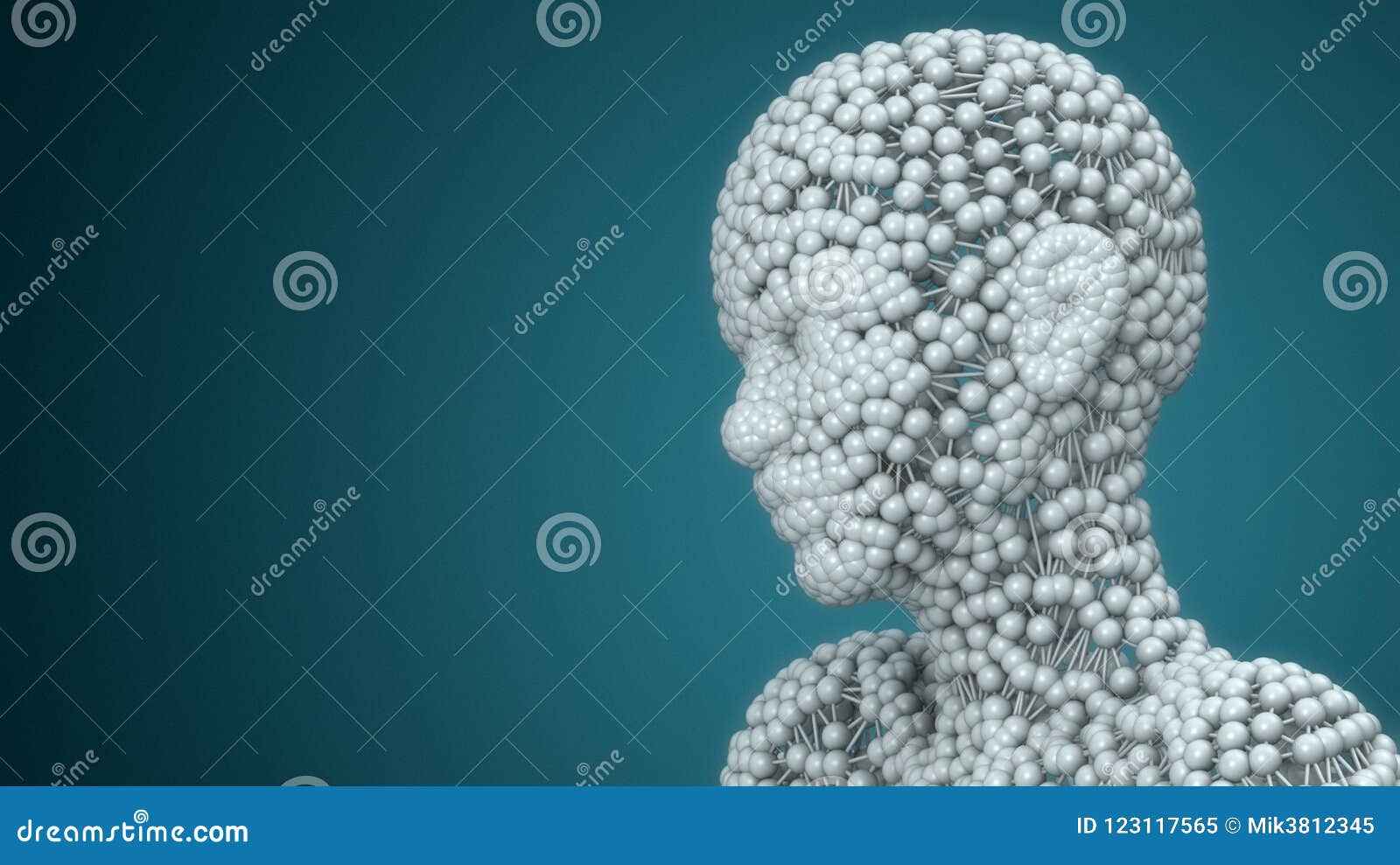 Head Human Shattered Portrait Stock Illustration - Illustration of ...