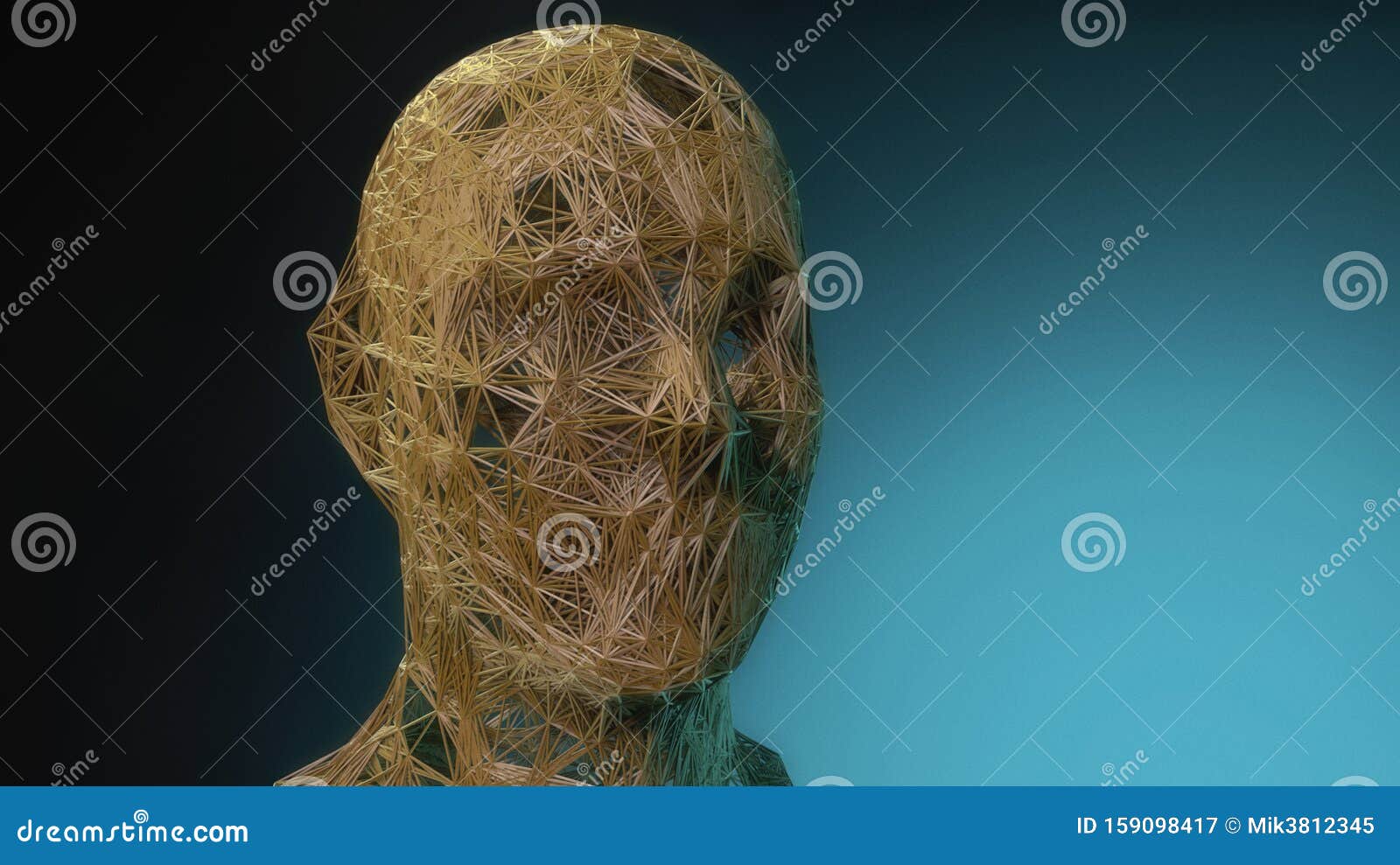 Head Human Shattered Portrait Stock Illustration - Illustration of ...
