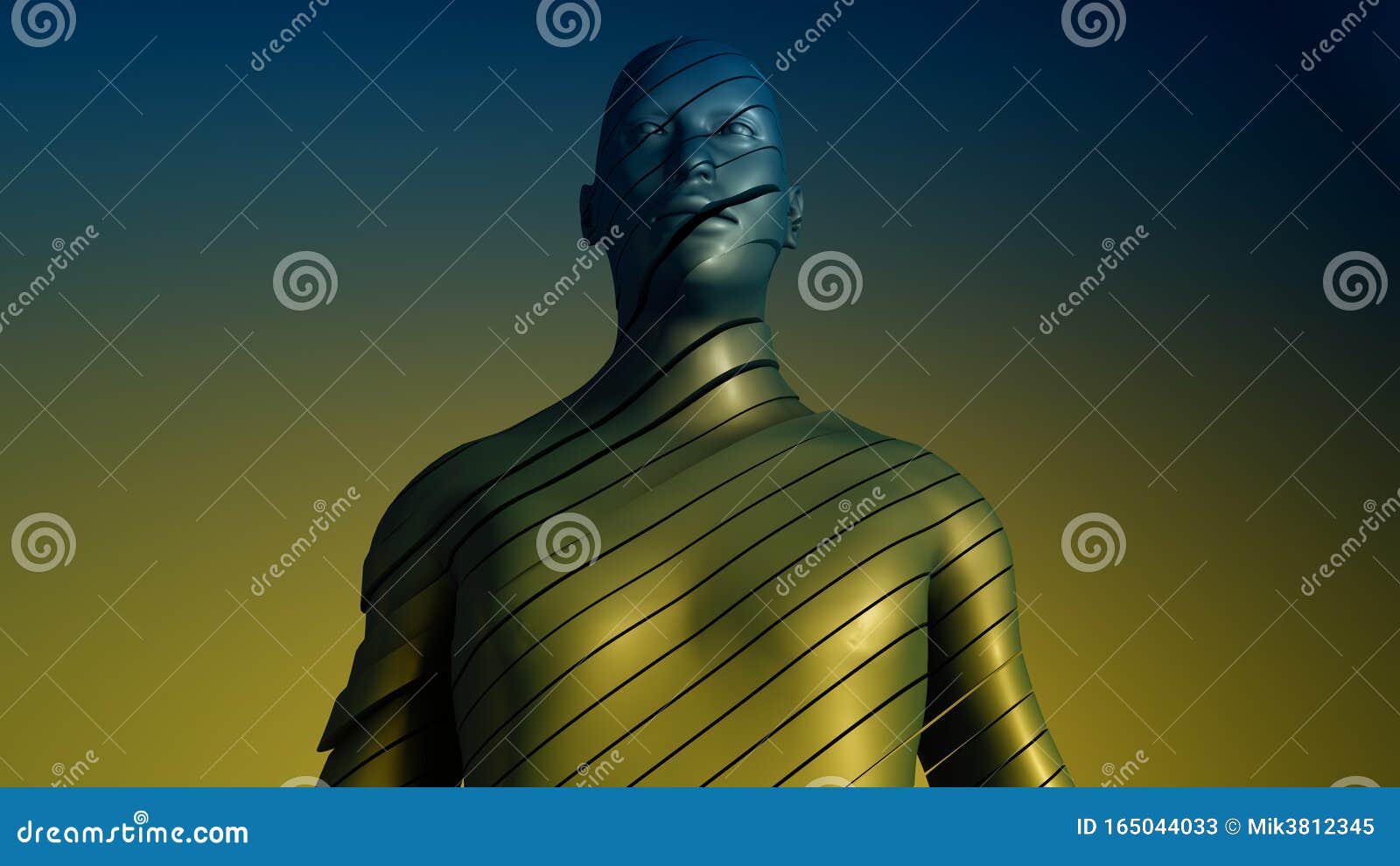 Head Human Shattered Portrait Stock Illustration - Illustration of ...