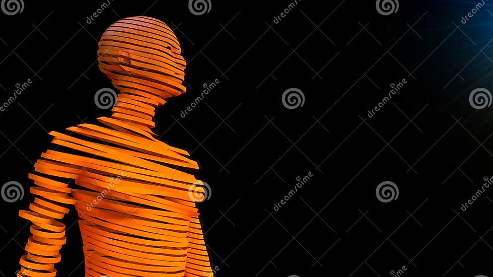 Head Human Shattered Portrait Stock Illustration - Illustration of ...