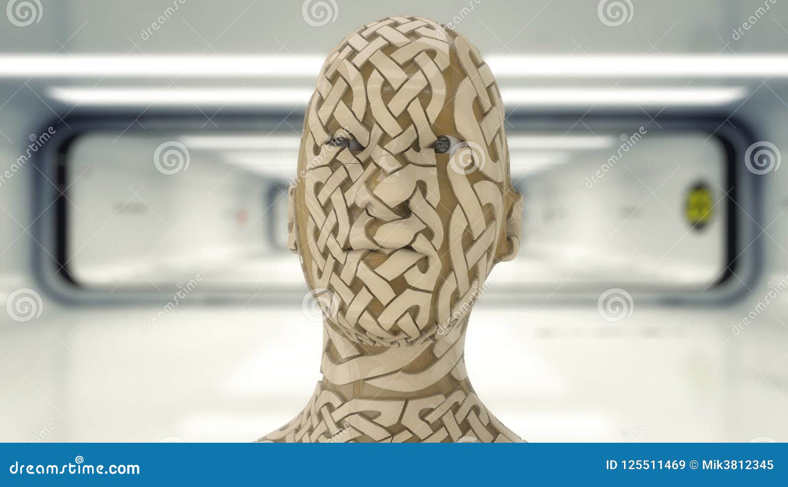 Head Human Shattered Portrait Stock Illustration - Illustration of ...