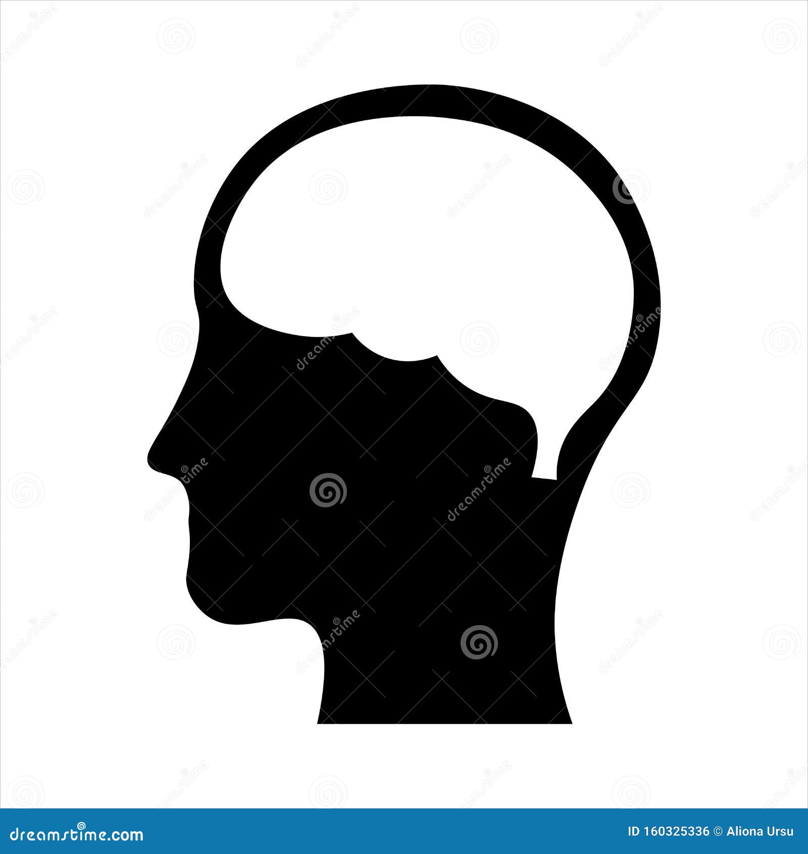 Head icon vector design stock vector. Illustration of person - 160325336