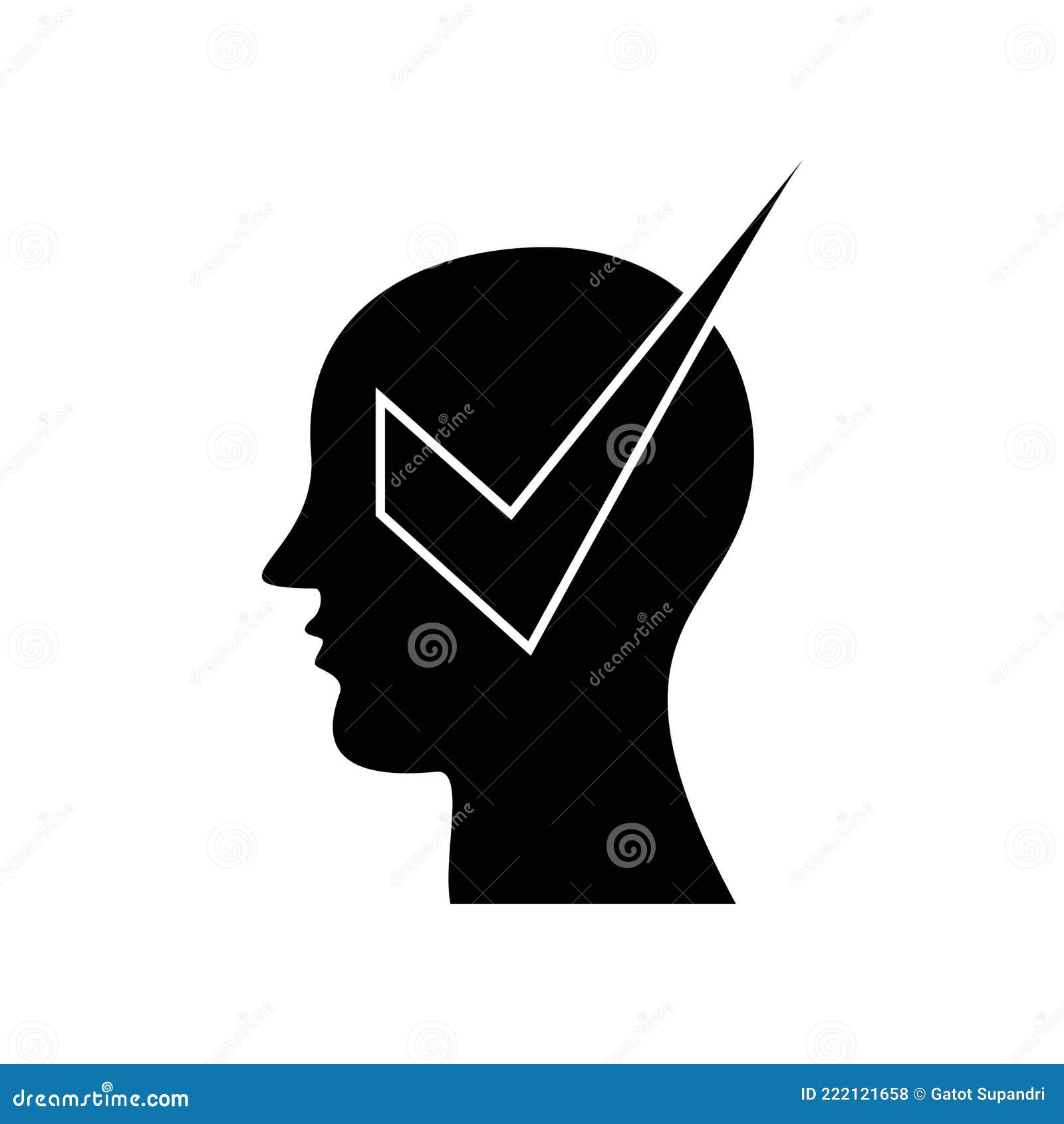 Head Icon Vector Logo Design Template Stock Vector - Illustration of ...