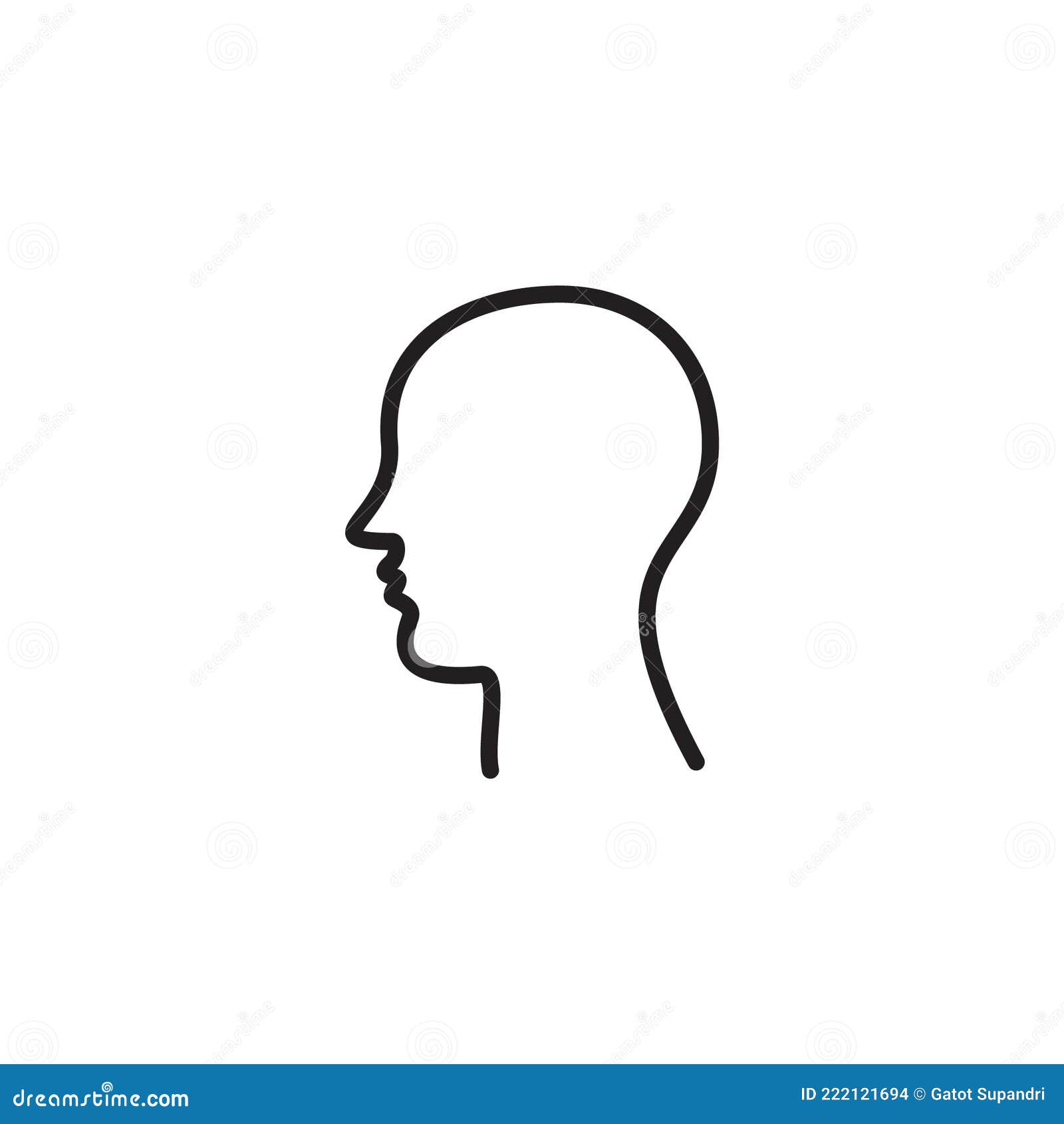 Head Icon Vector Logo Design Template Stock Vector - Illustration of ...