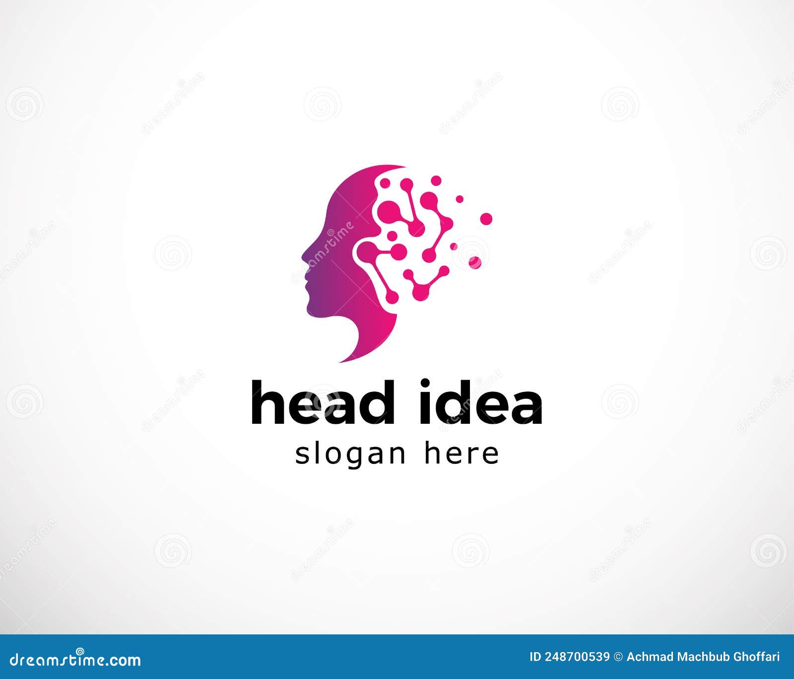 Head Idea Logo Creative Idea Technology Digital Design Symbol Stock ...