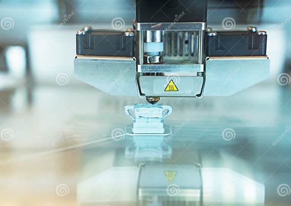 Head of Industrial 3d Printer. Stock Image - Image of automated ...