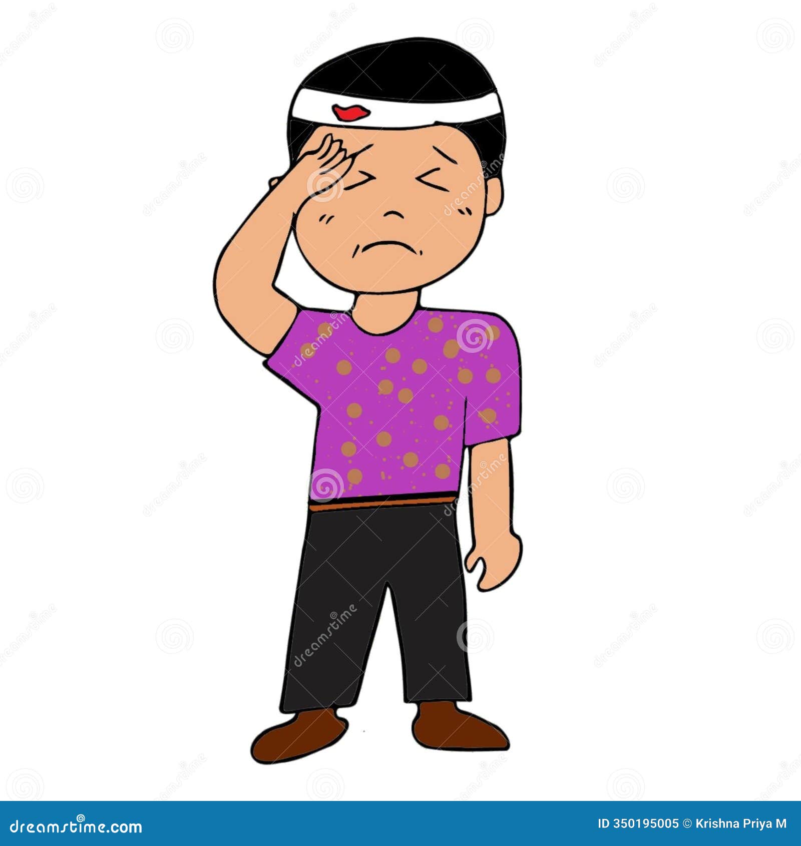 Head Injury Accident Illustration Stock Illustration - Illustration of ...