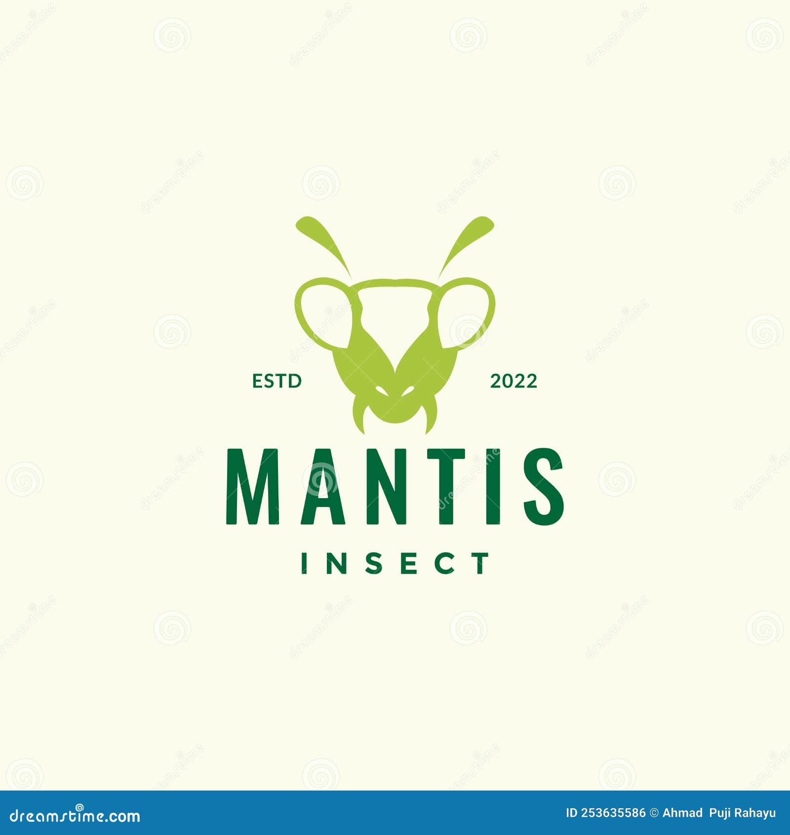 Head Insect Mantis Logo Design Stock Vector - Illustration of mantis ...