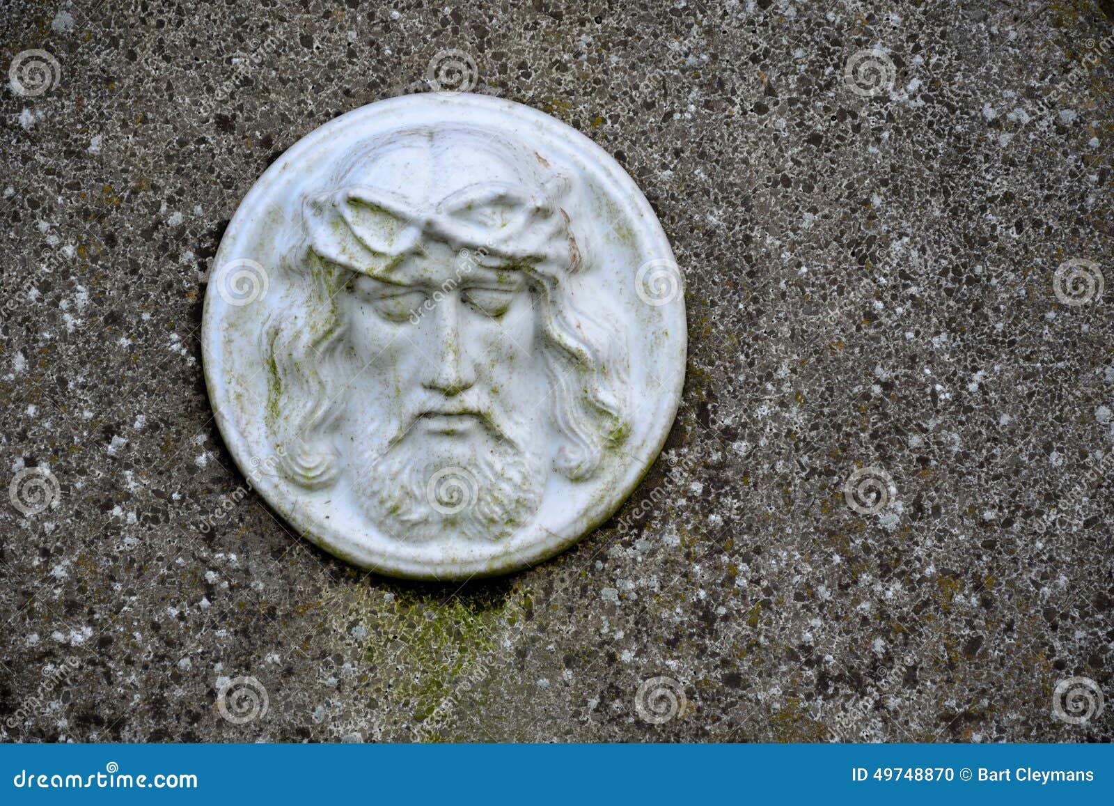 Head Of Jezus Christ, Stonecarving Royalty-Free Stock Image ...