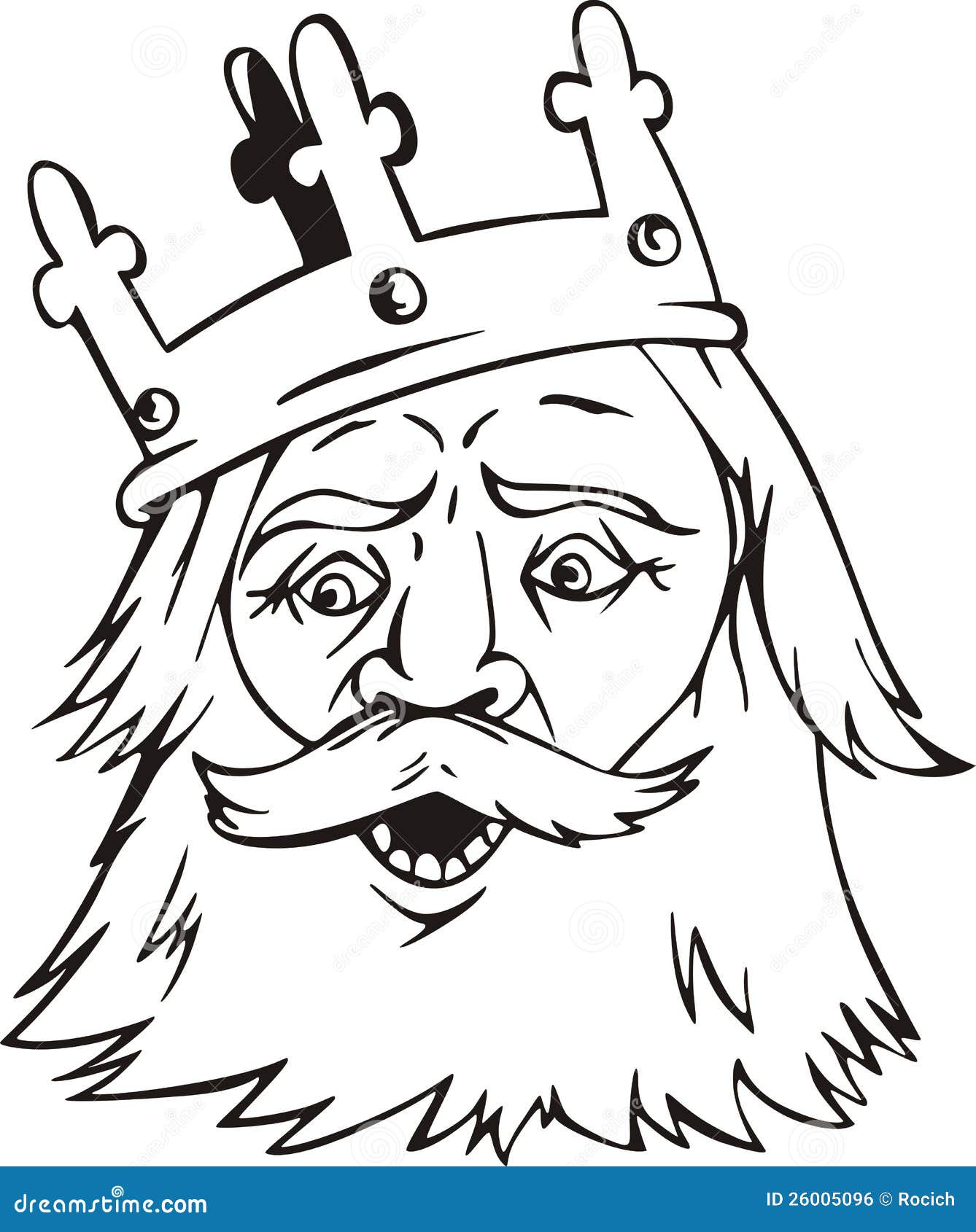 Head of king stock vector. Illustration of vector, head - 26005096