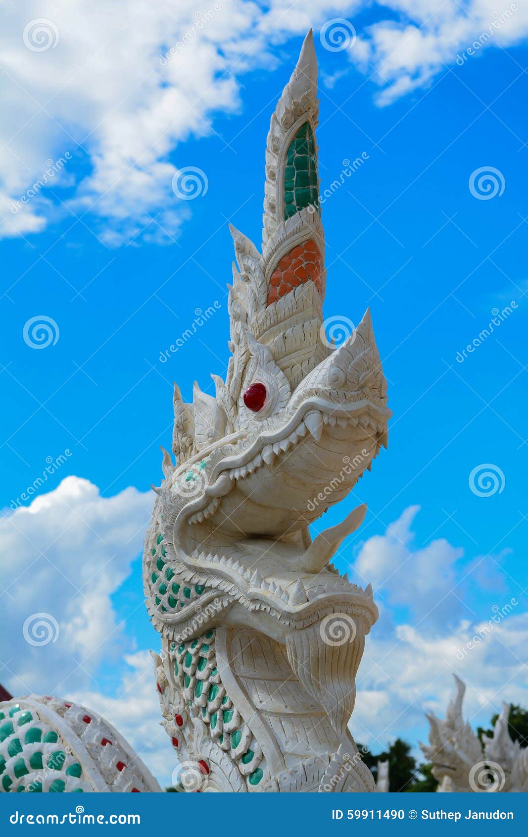 Head King of Naga stock photo. Image of handcraft, material - 59911490