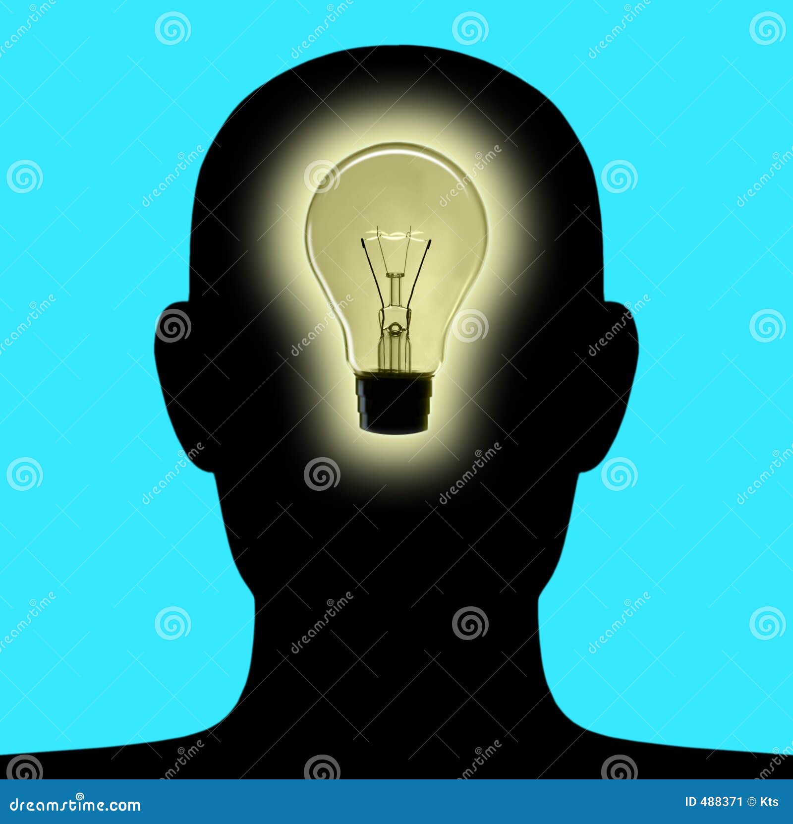 Head Lamp stock illustration. Illustration of understanding - 488371