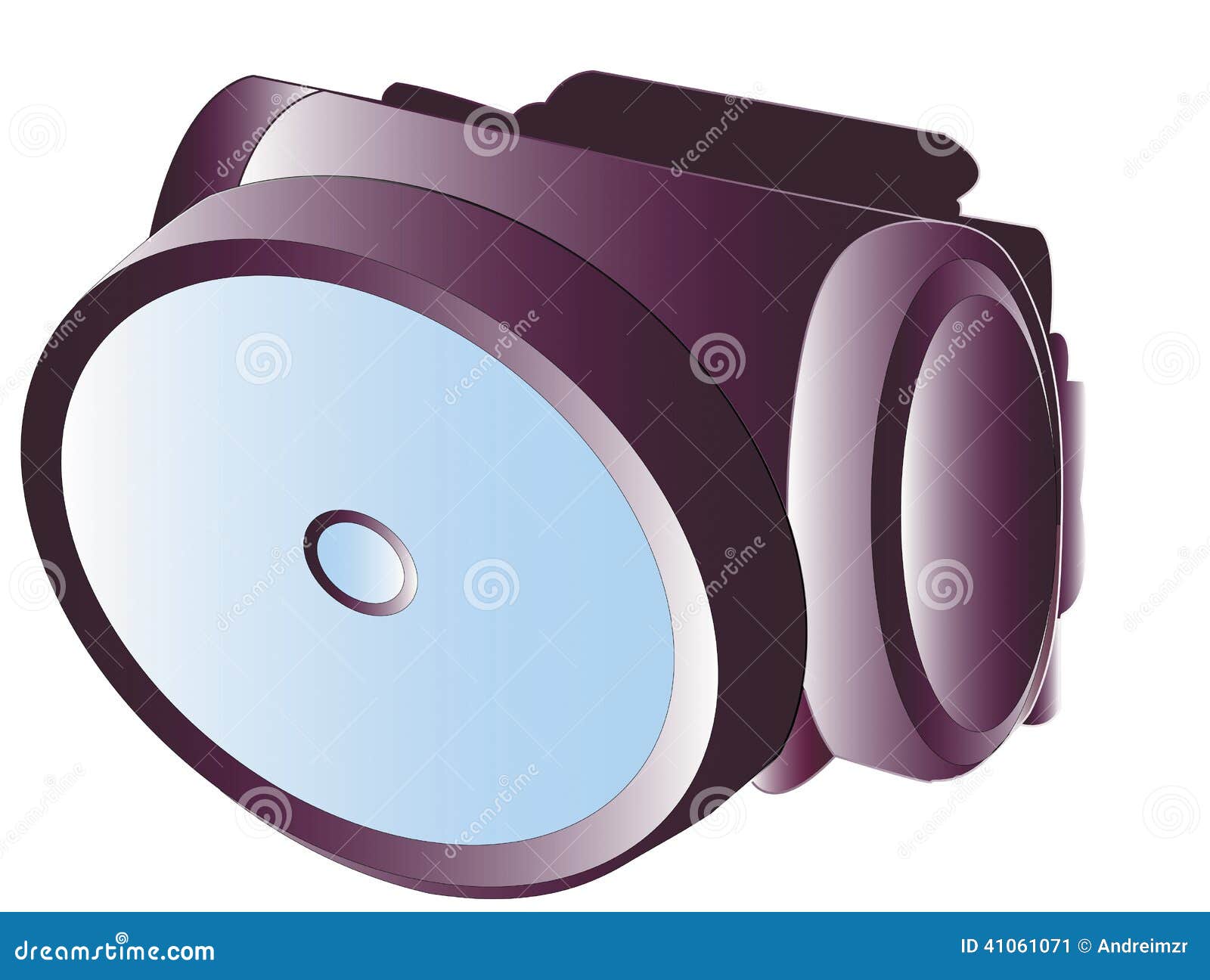 Head lamp stock vector. Illustration of imagination, mini - 41061071