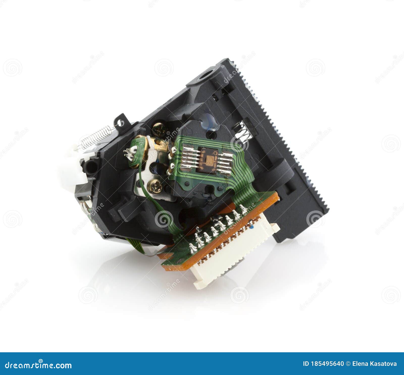 Head Laser CD-ROM on a White Background. Stock Photo - Image of digital ...