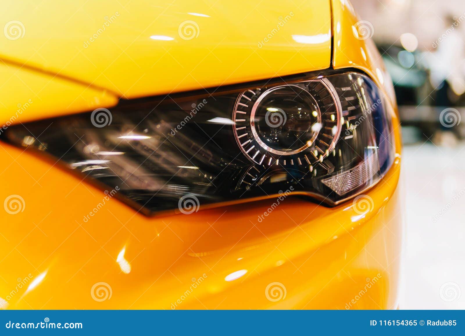 Head Lights of Sports Car stock image. Image of modern - 116154365