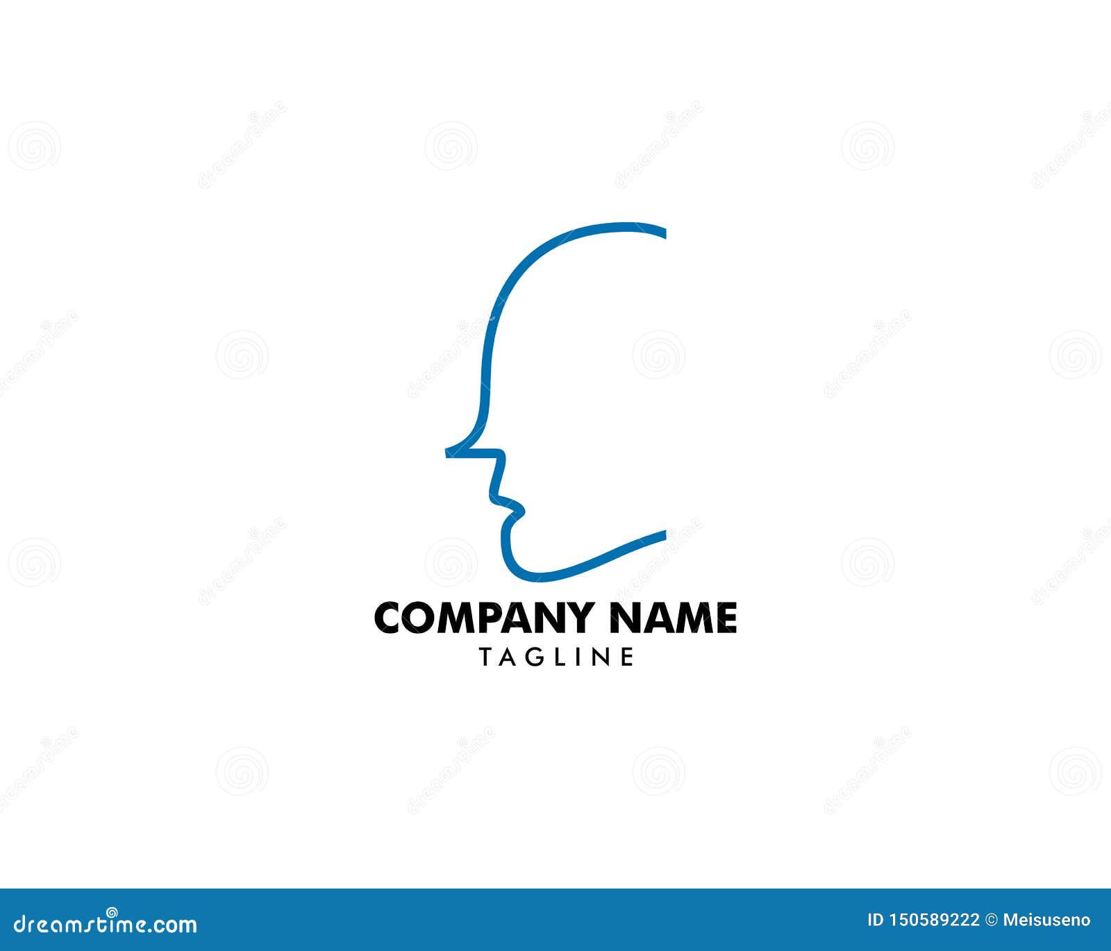 Head Logo Abstract Design Vector Template Stock Vector - Illustration ...