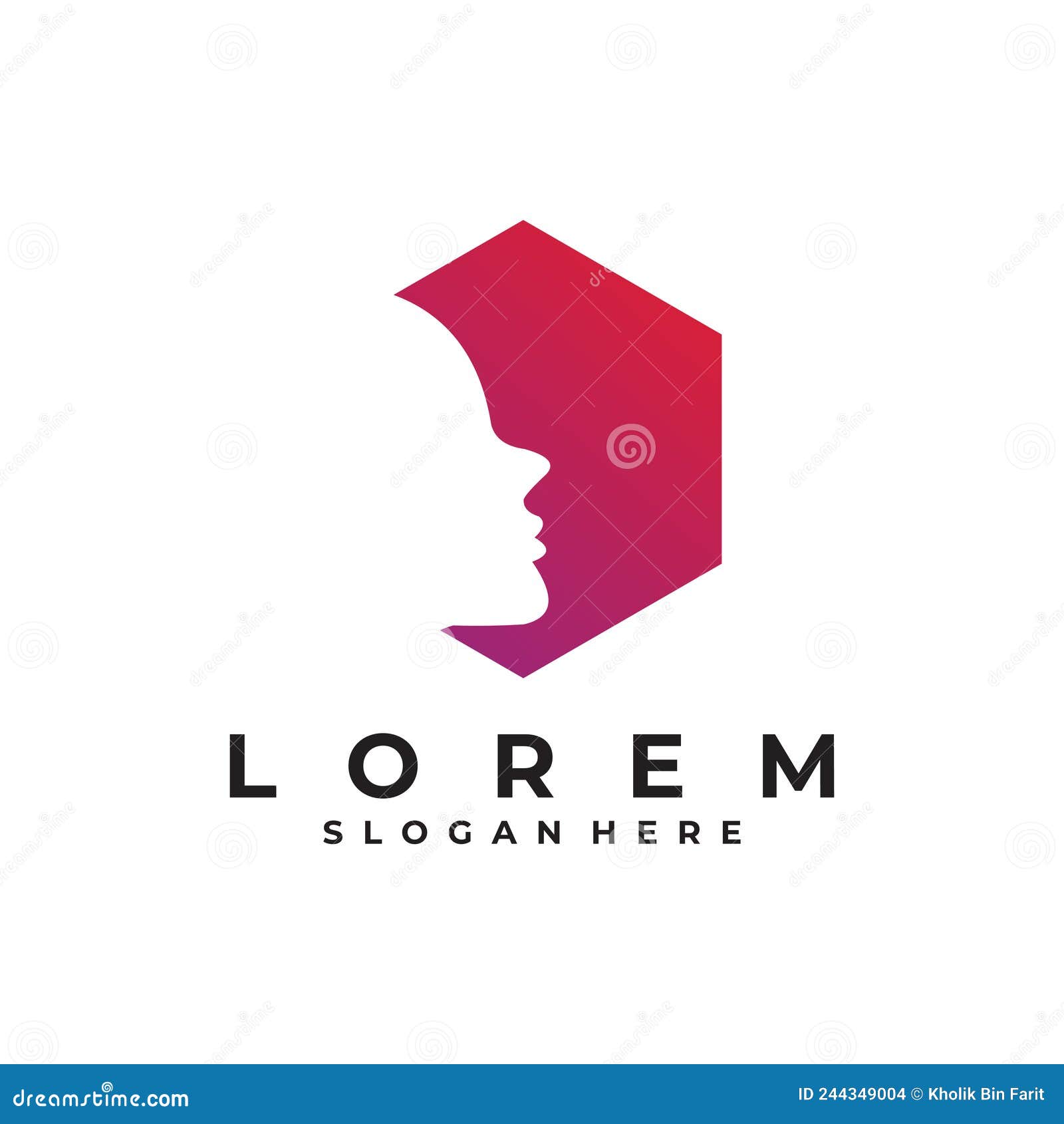 Head Logo Vector Design Template Stock Vector - Illustration of health ...