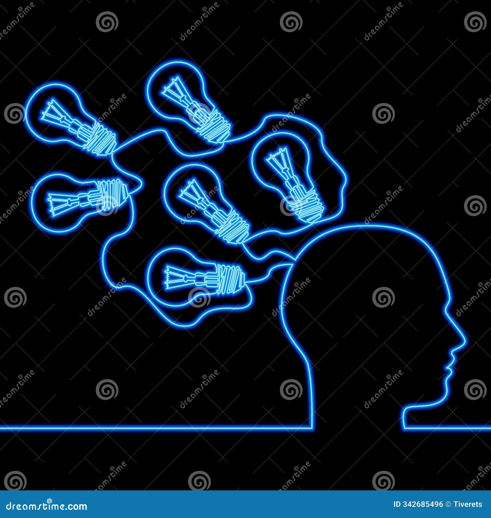 Innovation And Creativity Linear Icons Set. Ingenuity, Mindfulness ...