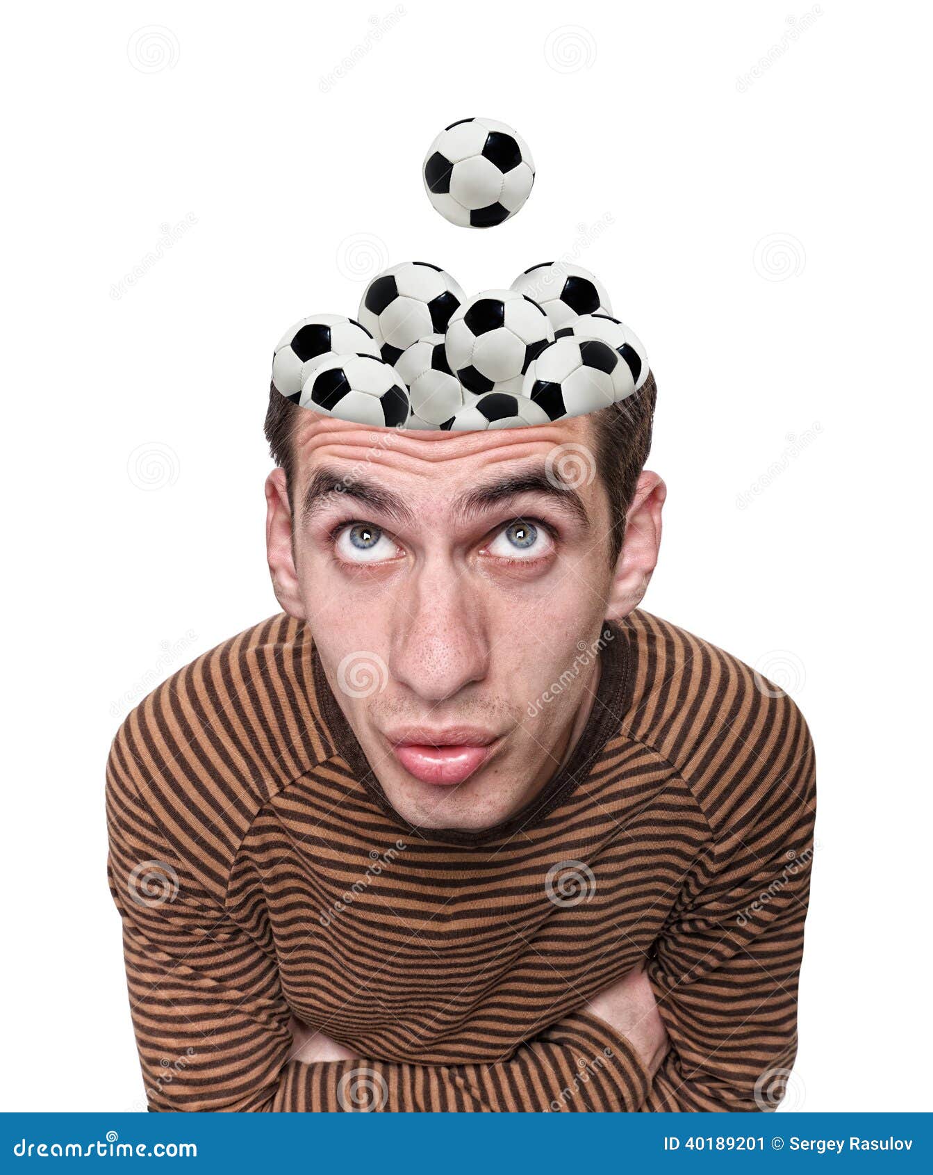 Head of a Man and His Mind. Stock Image - Image of conceptual, head ...